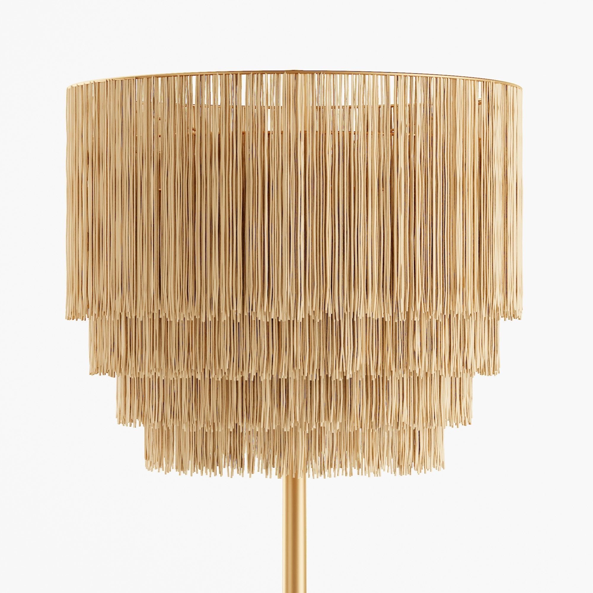 Phoebe Tiered Fringe Floor Lamp 3D model | CGTrader
