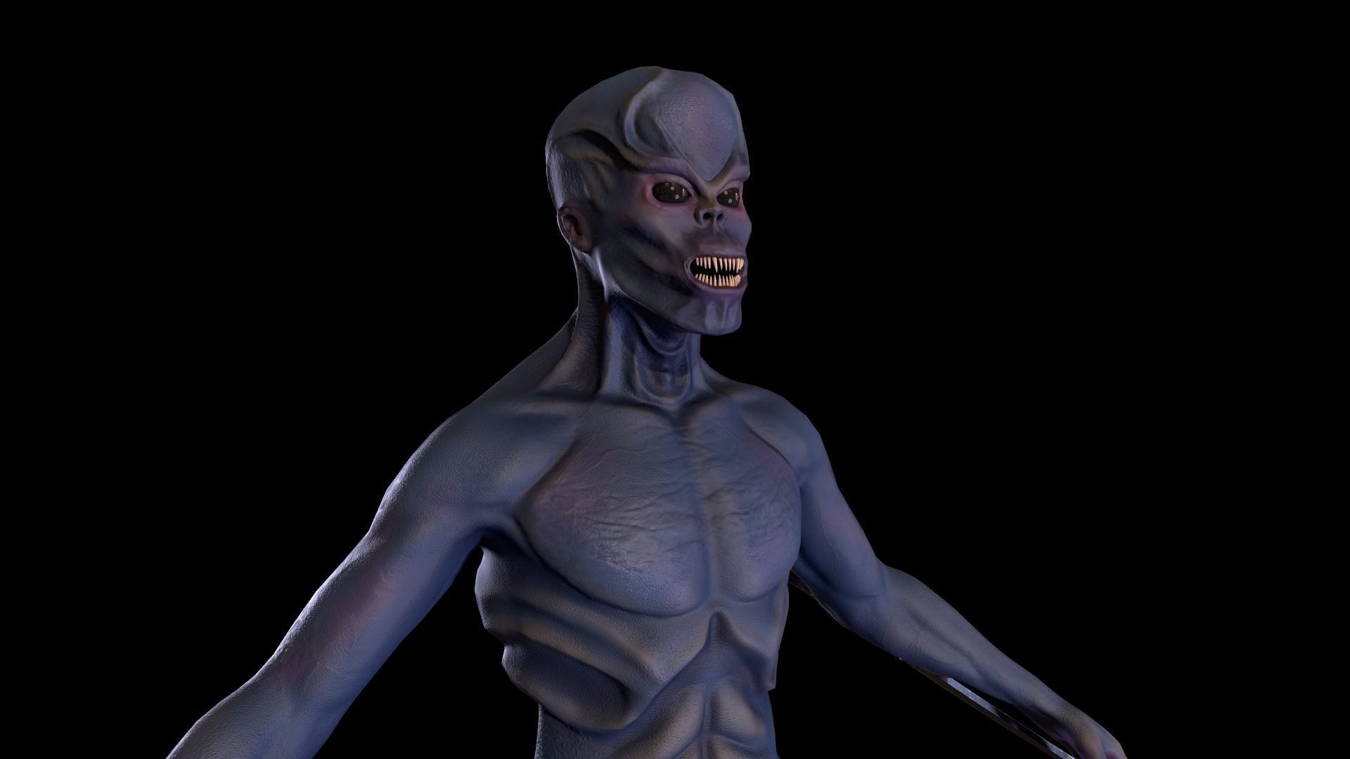 3D model Alien Assassin VR / AR / low-poly rigged animated | CGTrader