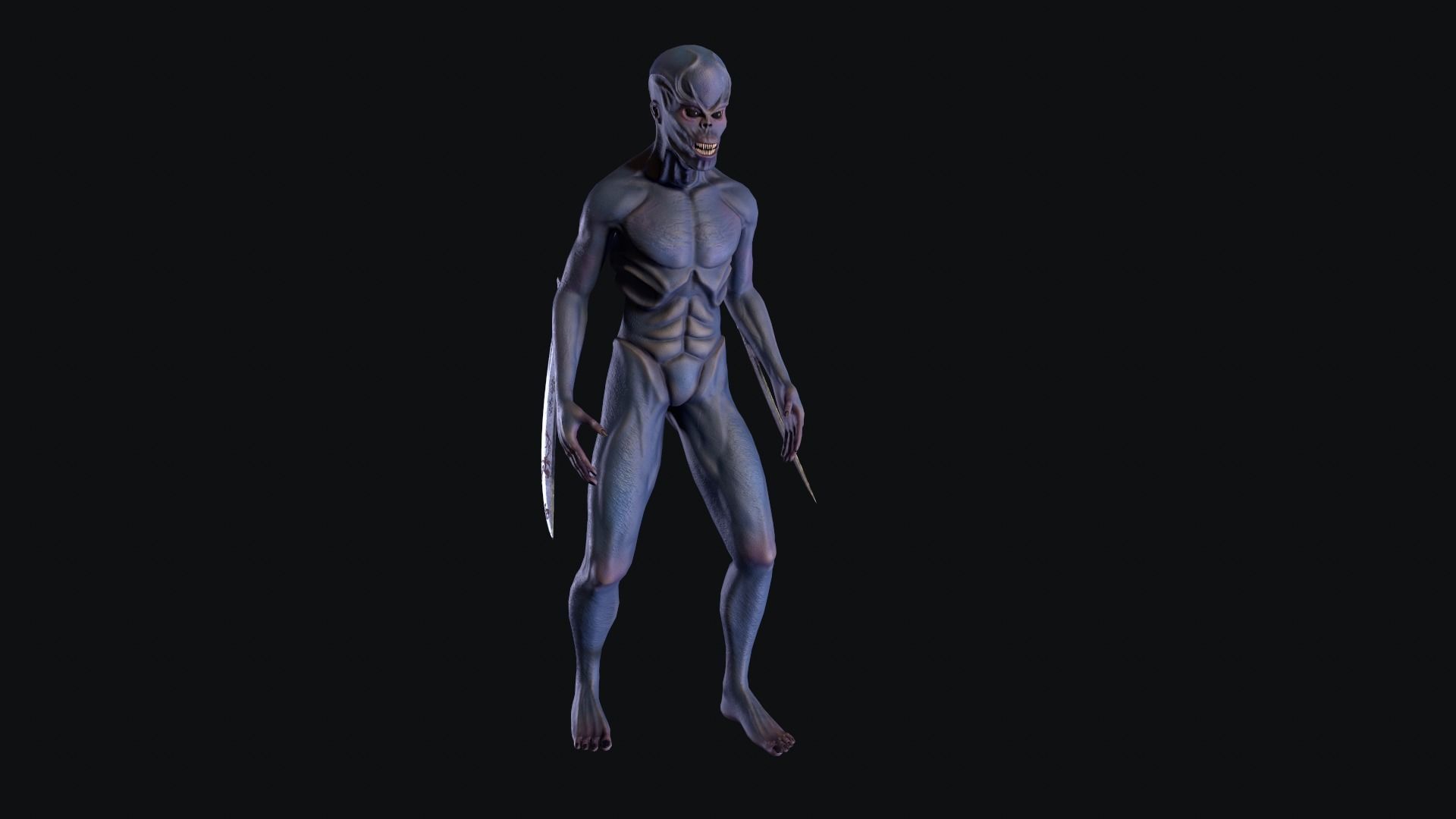 3D model Alien Assassin VR / AR / low-poly rigged animated | CGTrader