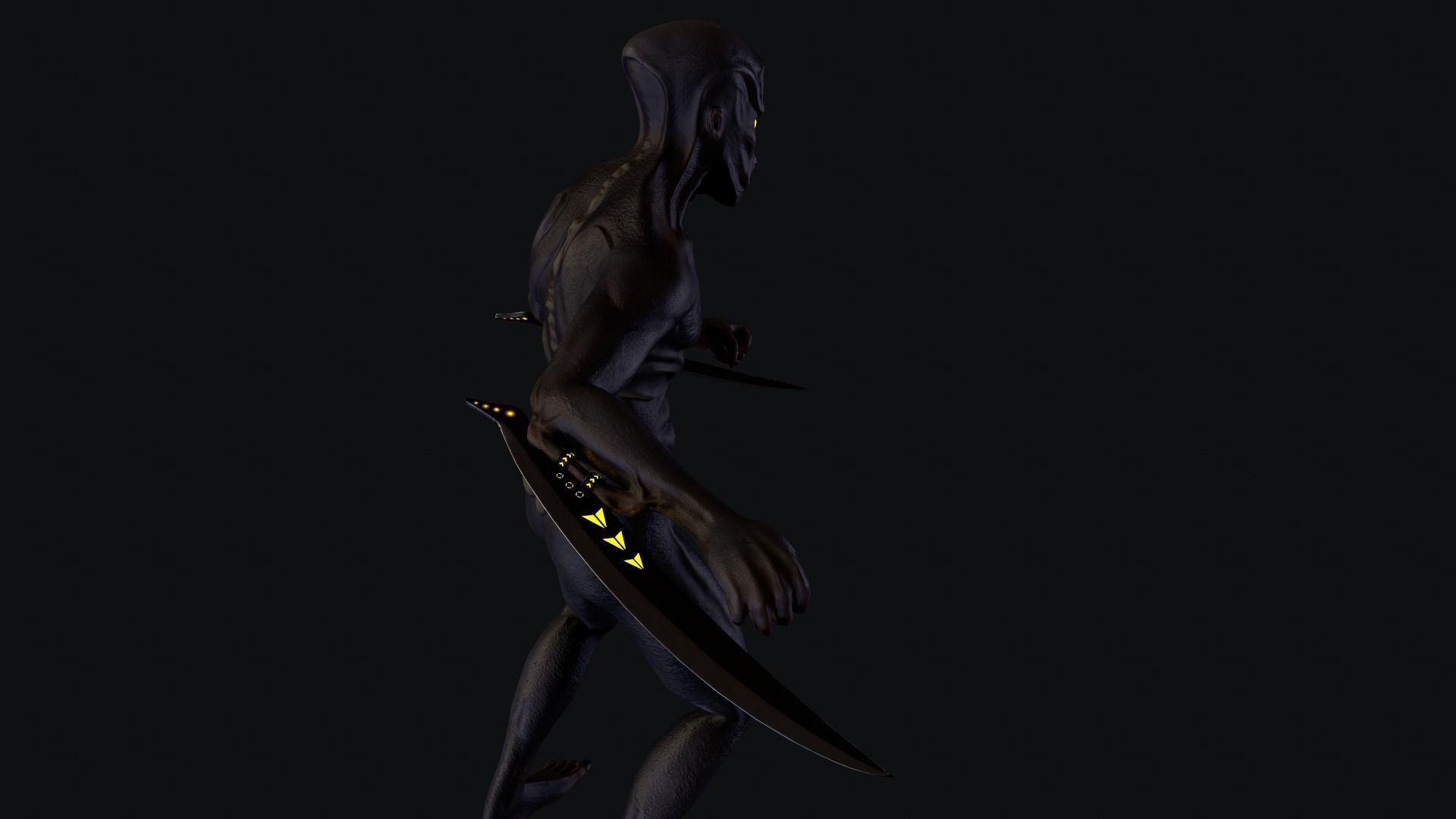 3D model Alien Assassin VR / AR / low-poly rigged animated | CGTrader