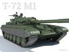 T-72M1 Russian main battle tank 2 tanks in 1 3D model | CGTrader