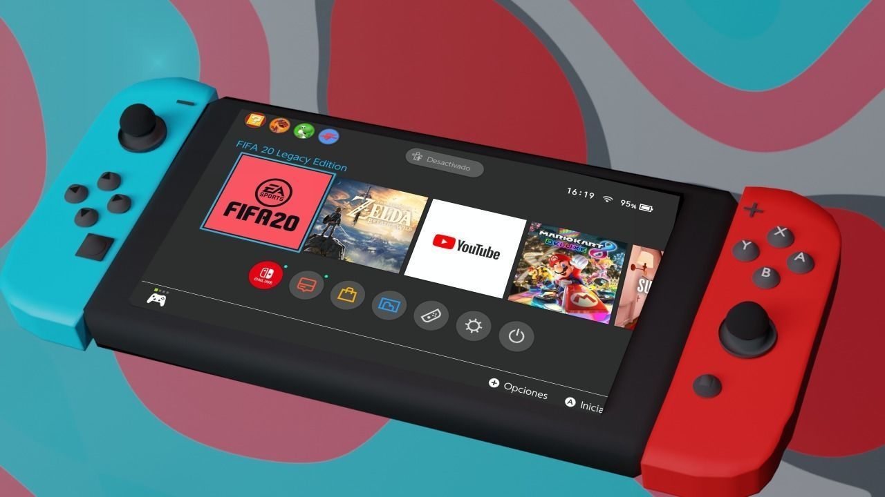 Nintendo Switch doc and a monitor free VR / AR / low-poly 3D model ...