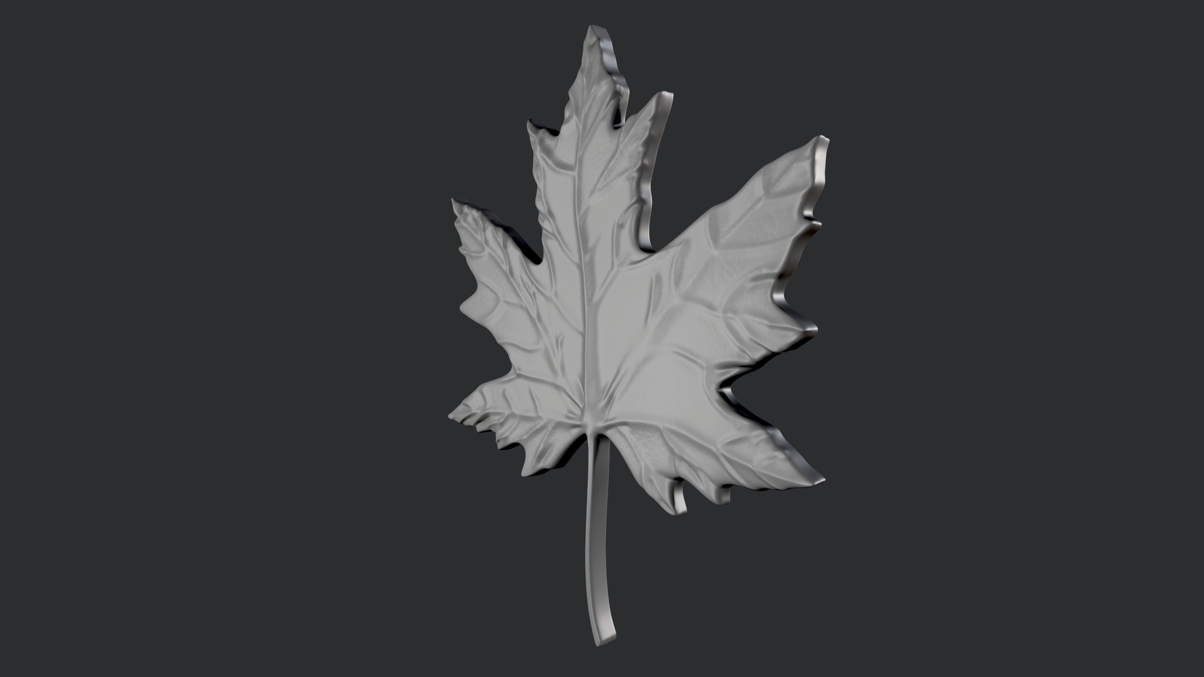 STL models for 3D printing and CNC Maple Leaf 3D model 3D printable ...