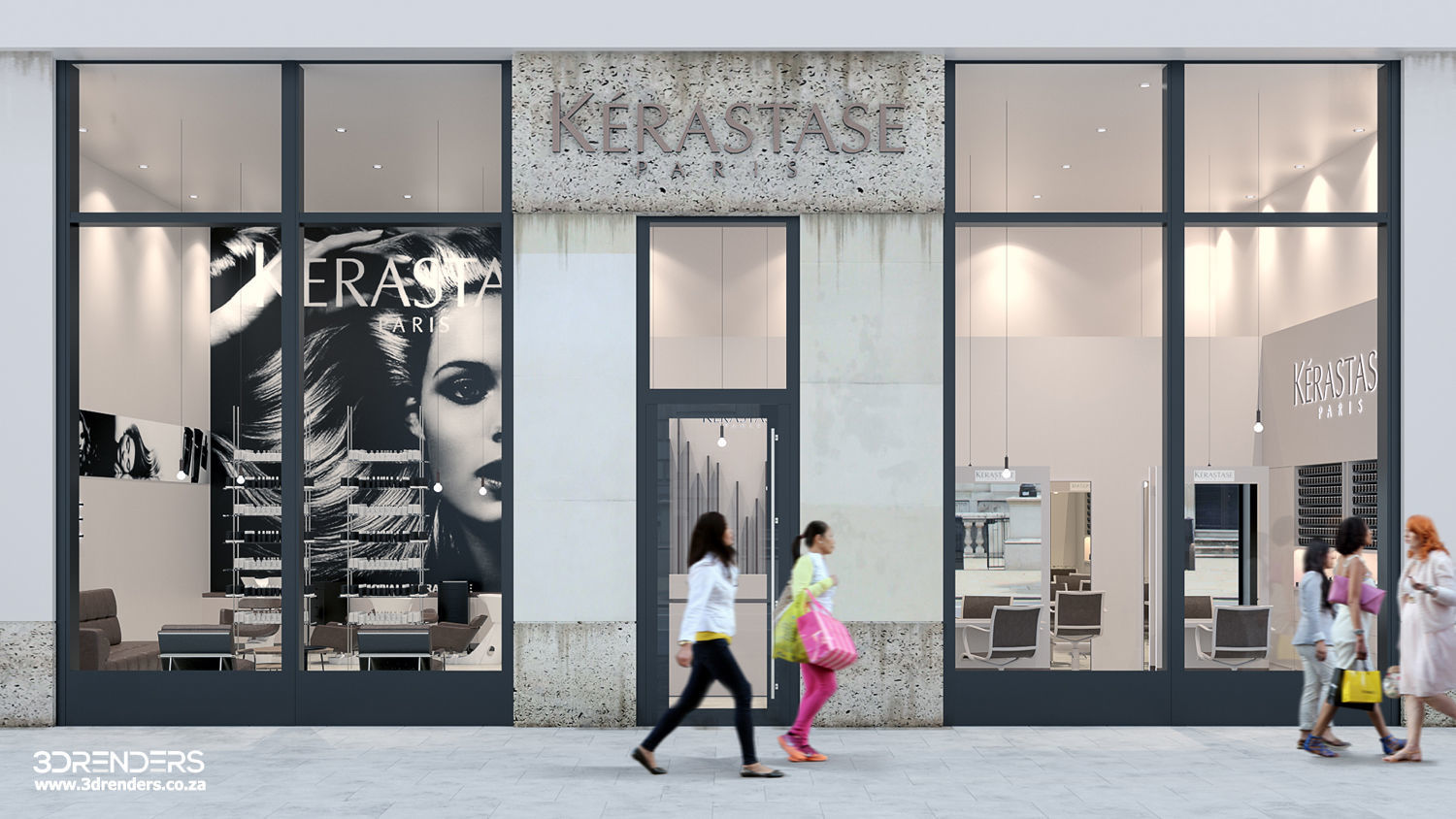 Redshift - C4D Scene files - Salon Scene interior 3D model | CGTrader