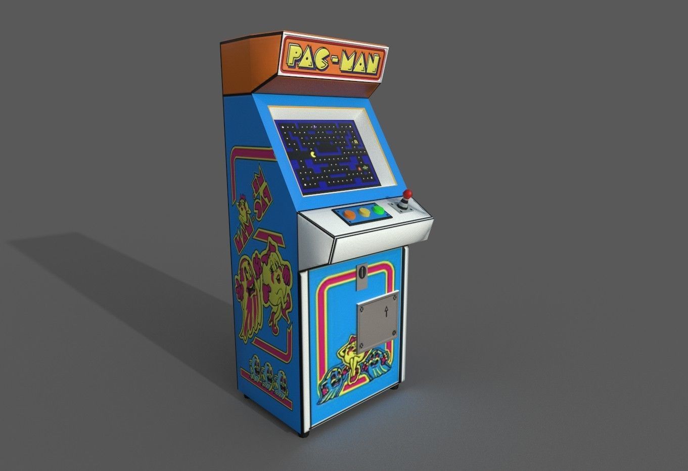 3D model Arcade machine VR / AR / low-poly | CGTrader