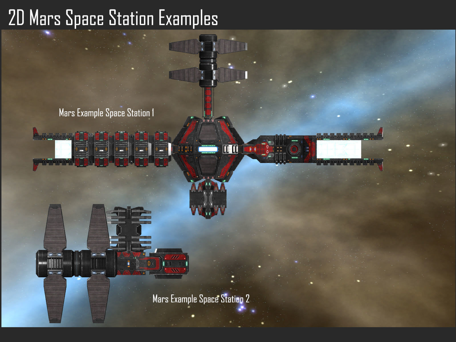 2D Mars Space Station Texture | CGTrader