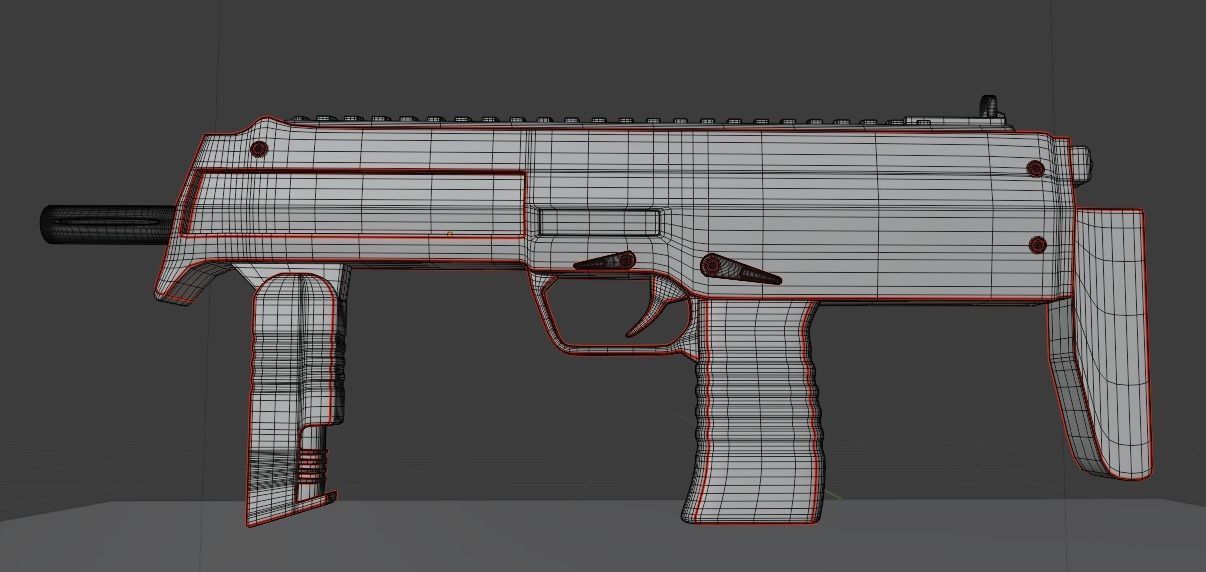 Submachine gun Model free 3D model | CGTrader