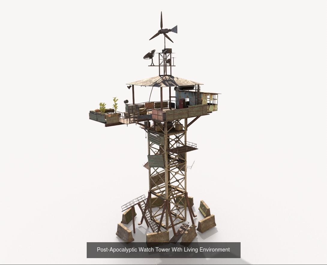 Set Of Post-Apocalyptic Objects 3D Model Collection | CGTrader