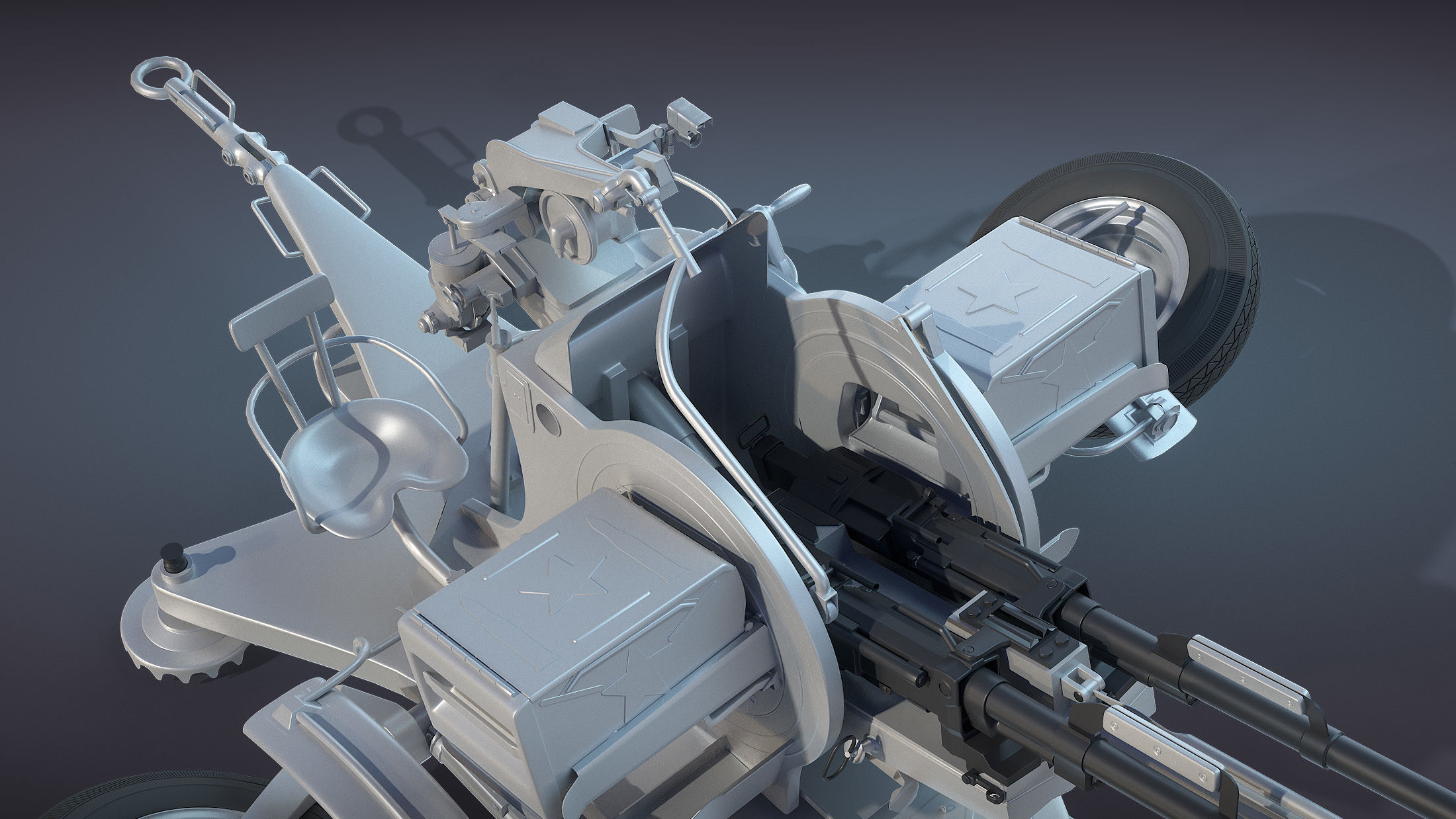 ZU-23-2 High-Poly 3D model | CGTrader