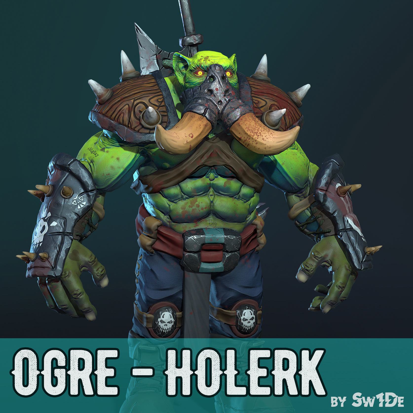 3D model Stylized Ogre VR / AR / low-poly | CGTrader