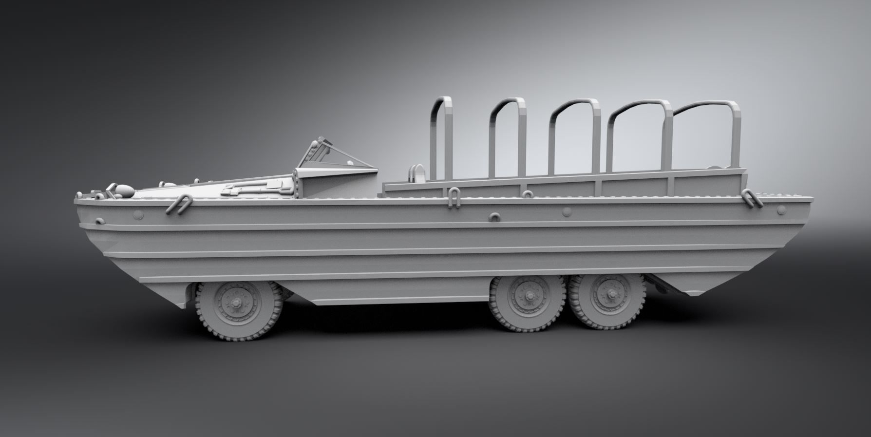DUKW Scale model 3D model 3D printable | CGTrader