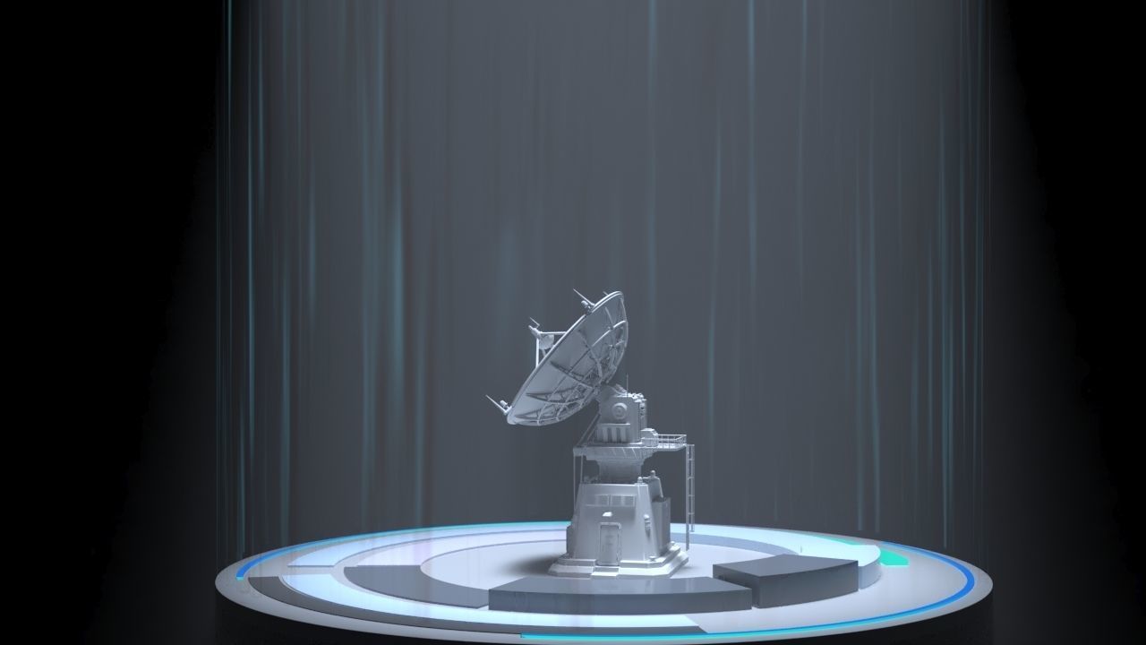 Radar rotation display 3D model | CGTrader