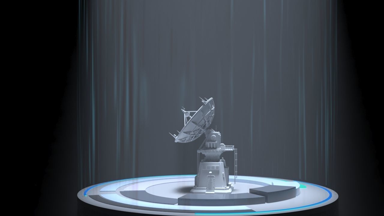 Radar rotation display 3D model | CGTrader