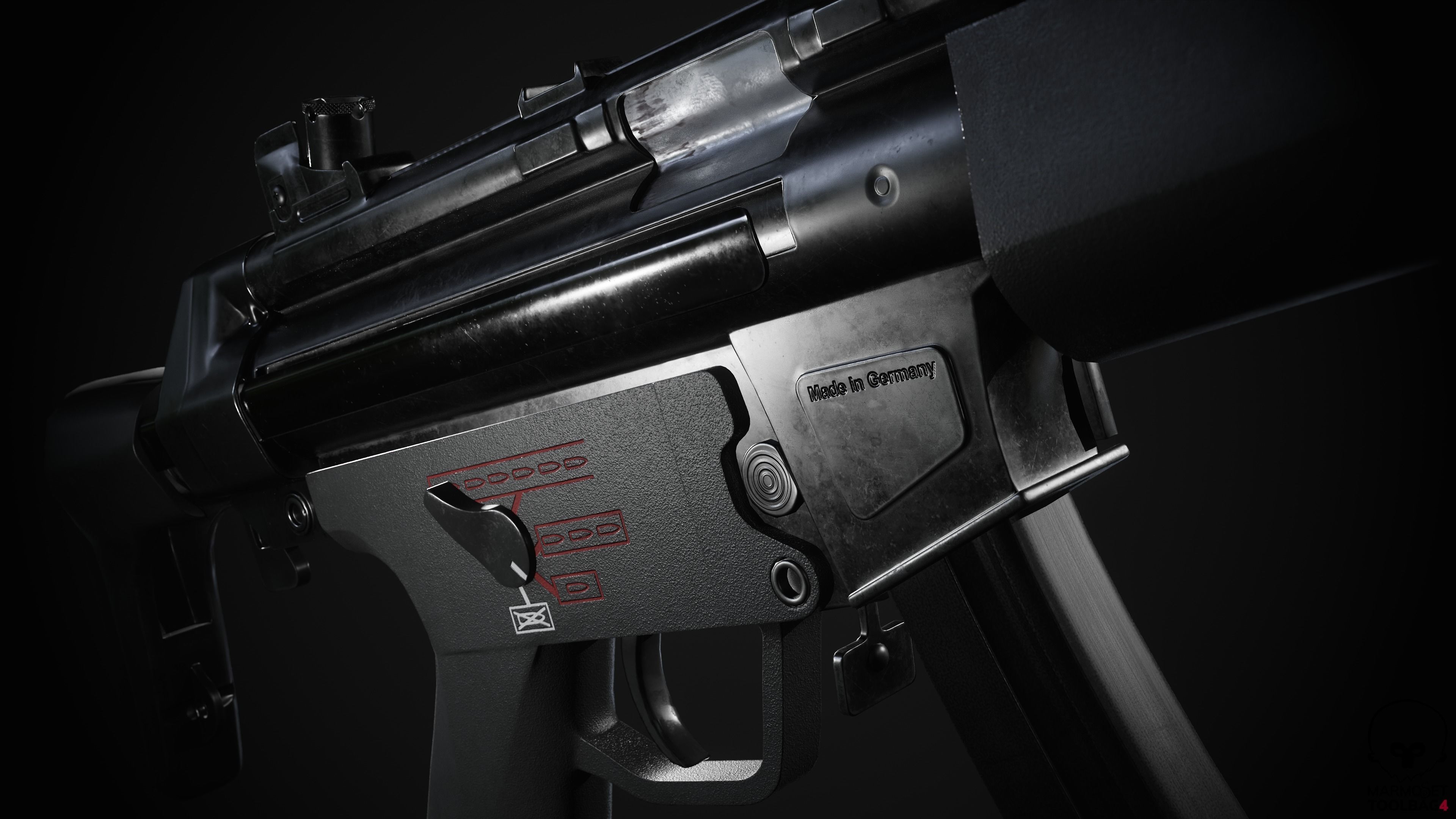 3D model MP5 SMG VR / AR / low-poly | CGTrader