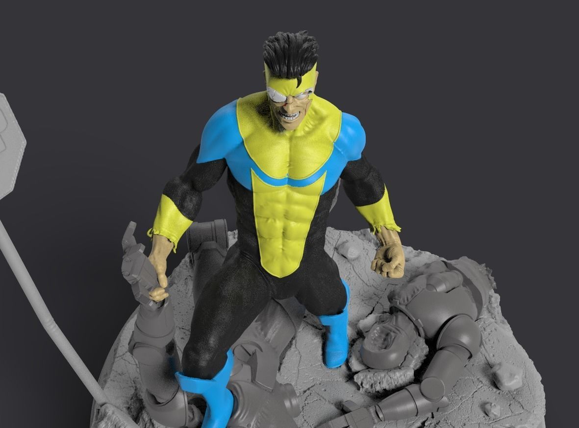 Ivincible vs Reanimatron Statue 3D model 3D printable | CGTrader