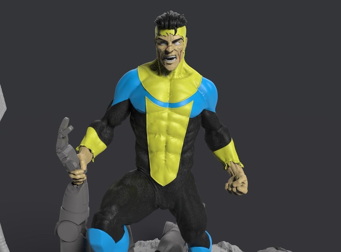 Ivincible vs Reanimatron Statue 3D model 3D printable | CGTrader