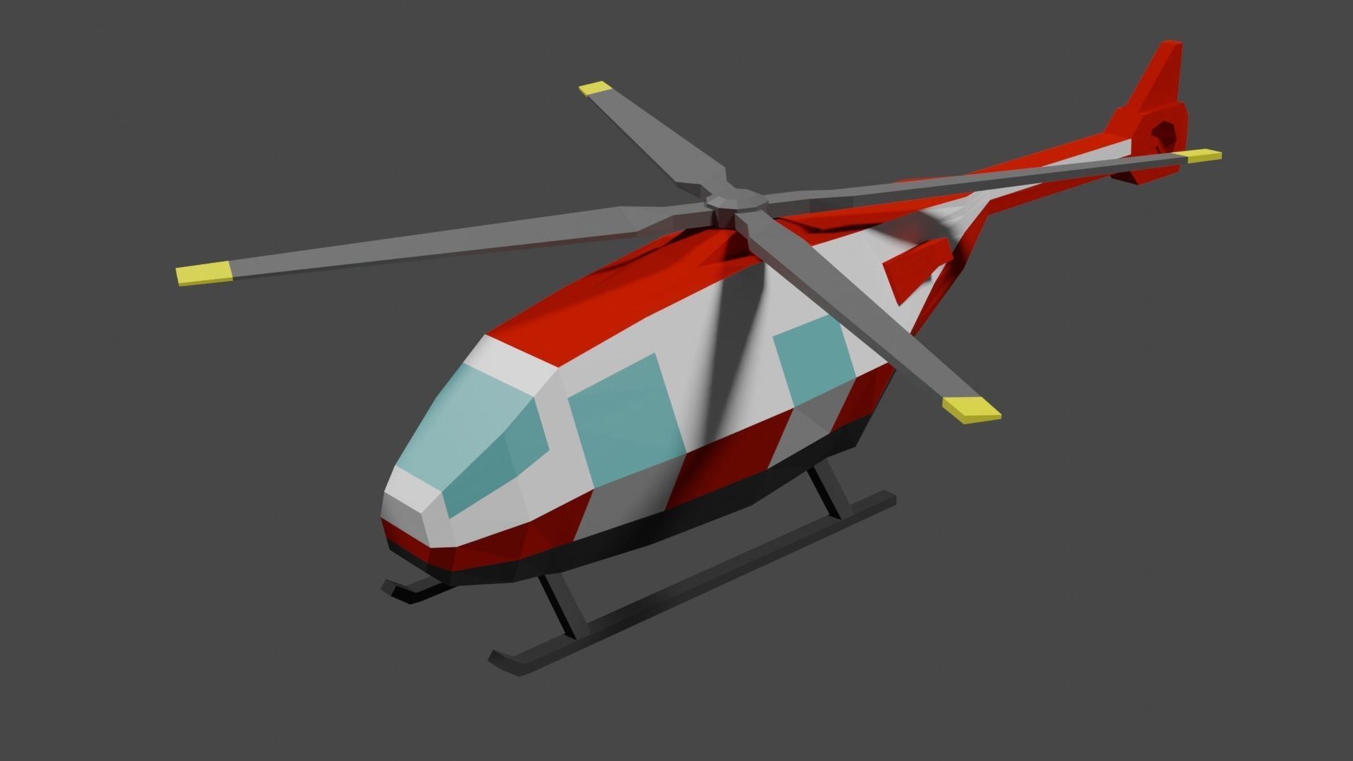 3D model Lowpoly Helicopter VR / AR / low-poly | CGTrader