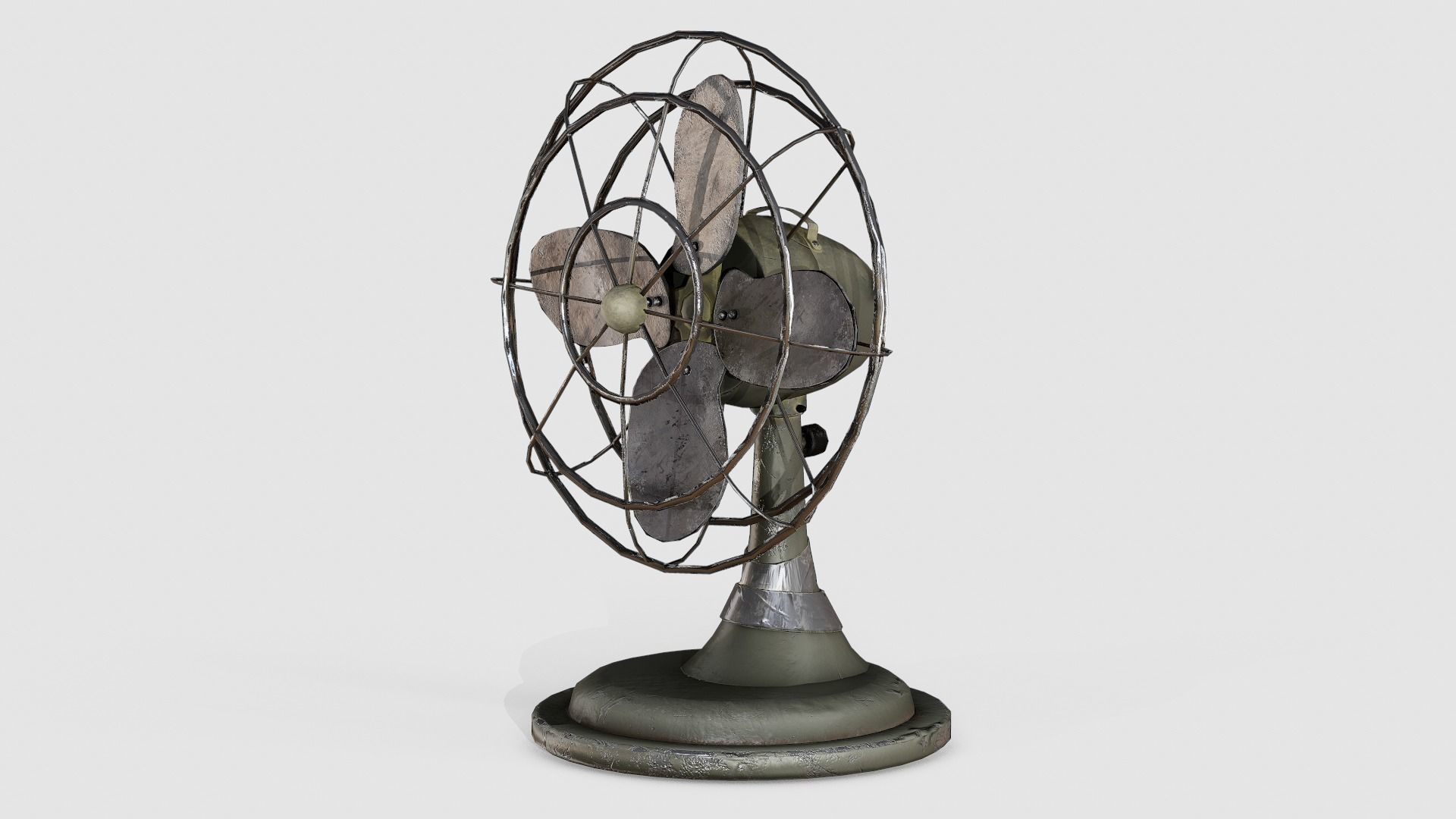 3D model WW2 military Desk Fan VR / AR / low-poly | CGTrader