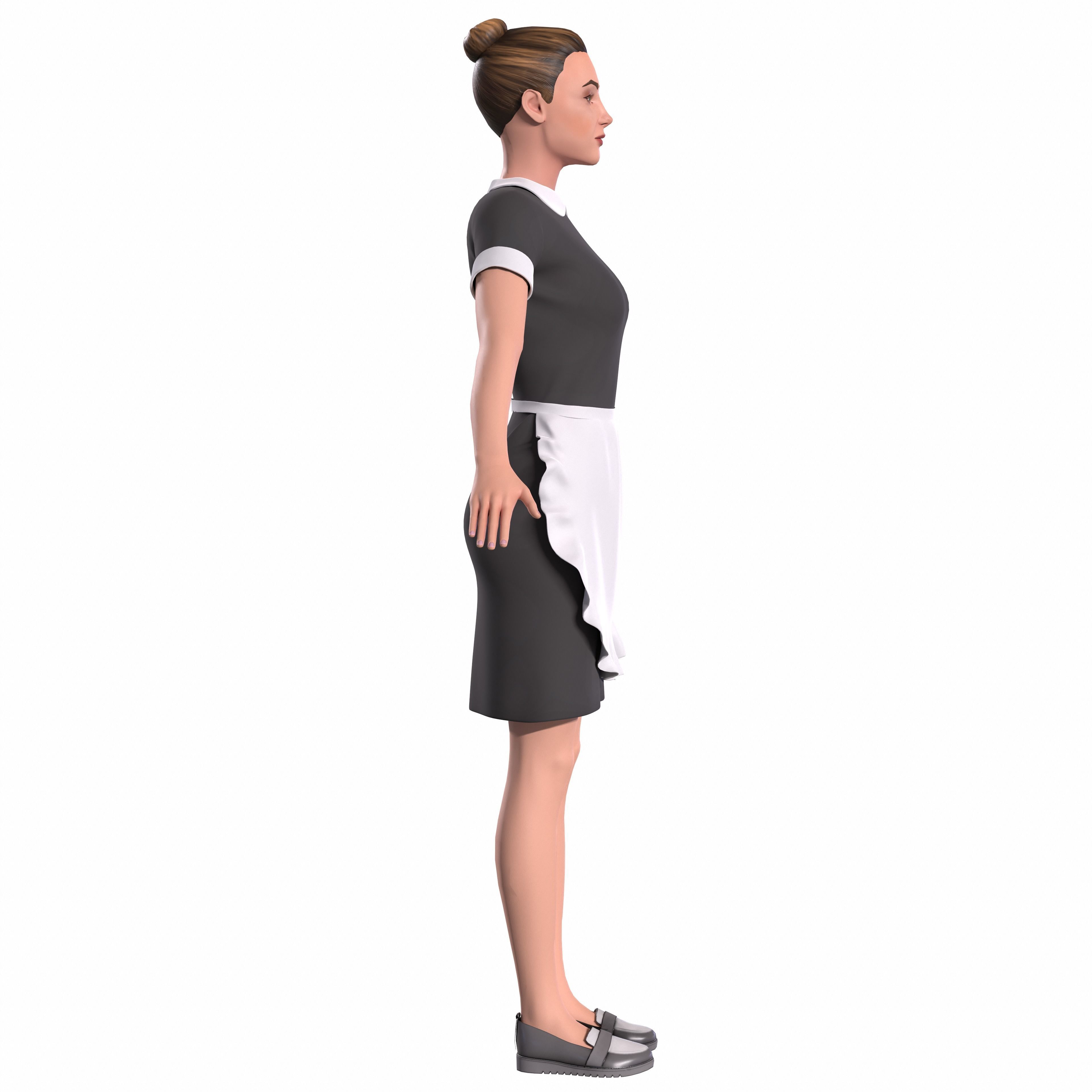 Housemaid maid free VR / AR / low-poly 3D model | CGTrader