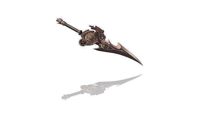 Steampunk Dagger 3D model | CGTrader
