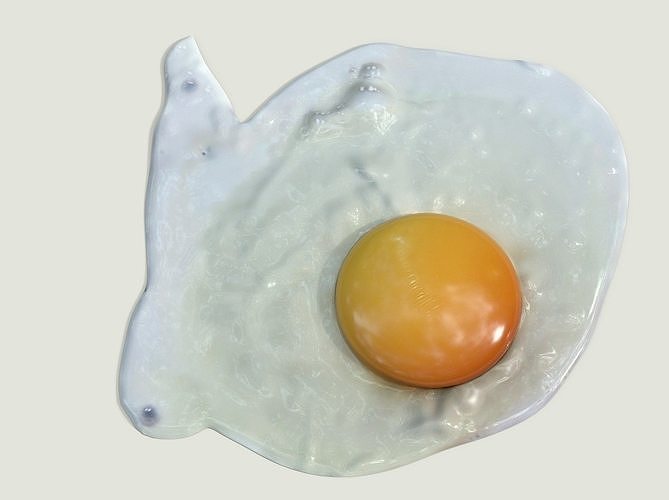 3D model Poached Egg PBR VR / AR / low-poly | CGTrader