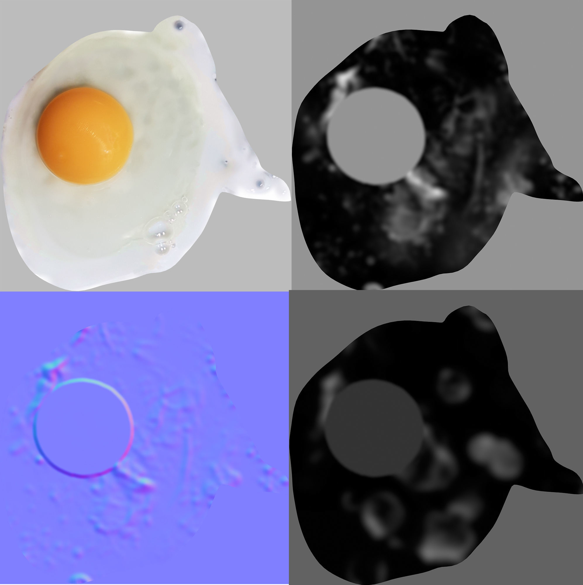 3D model Poached Egg PBR VR / AR / low-poly | CGTrader
