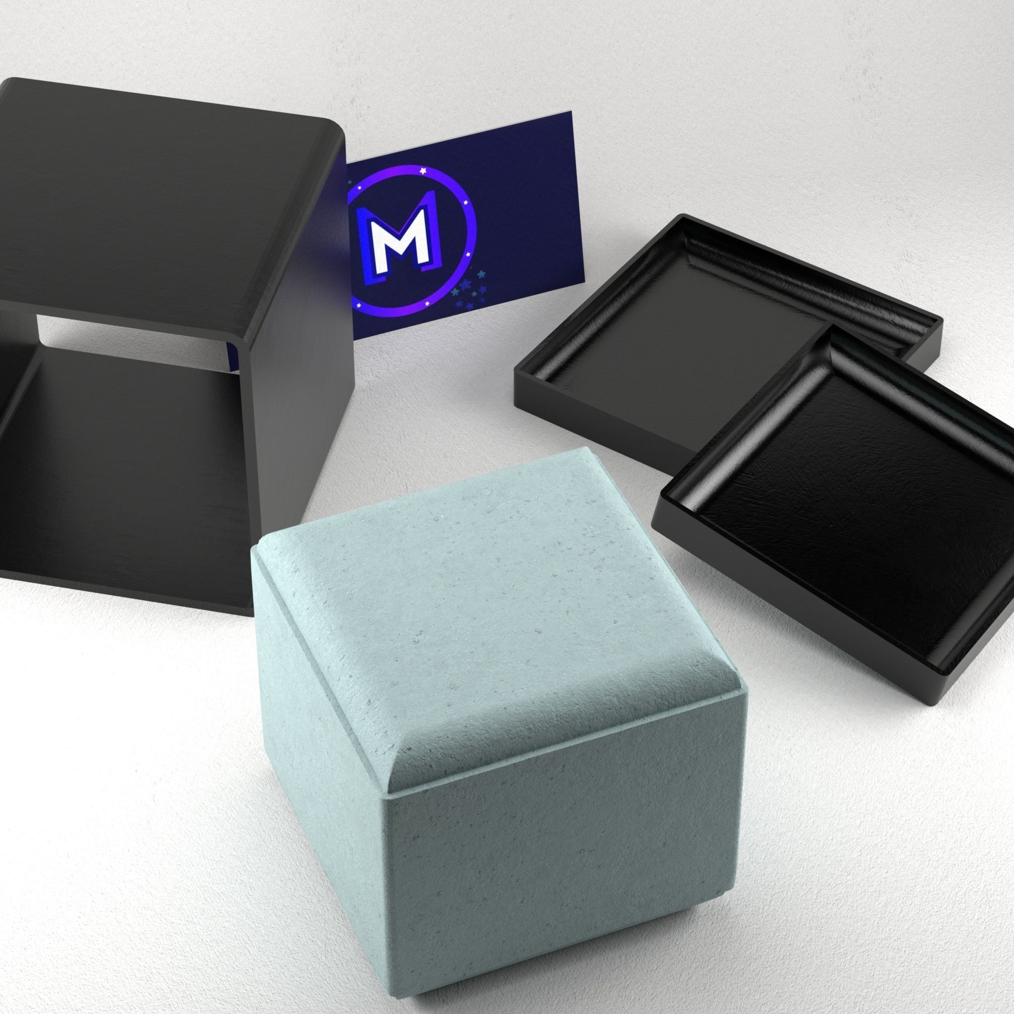 Cube Square 3D model 3D printable | CGTrader