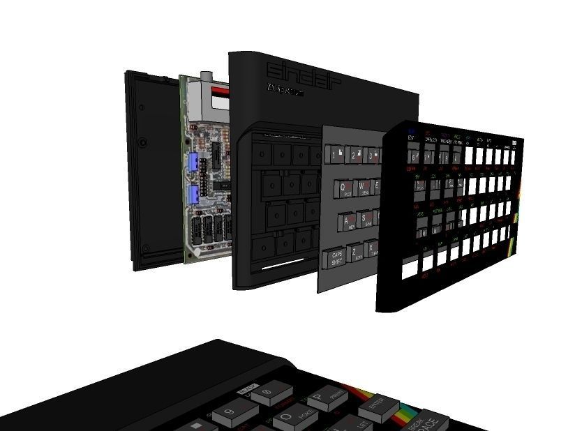 ZX Spectrum 48K 3D model 3D printable | CGTrader
