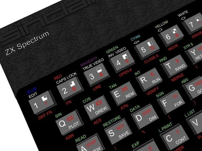 ZX Spectrum 48K 3D model 3D printable | CGTrader