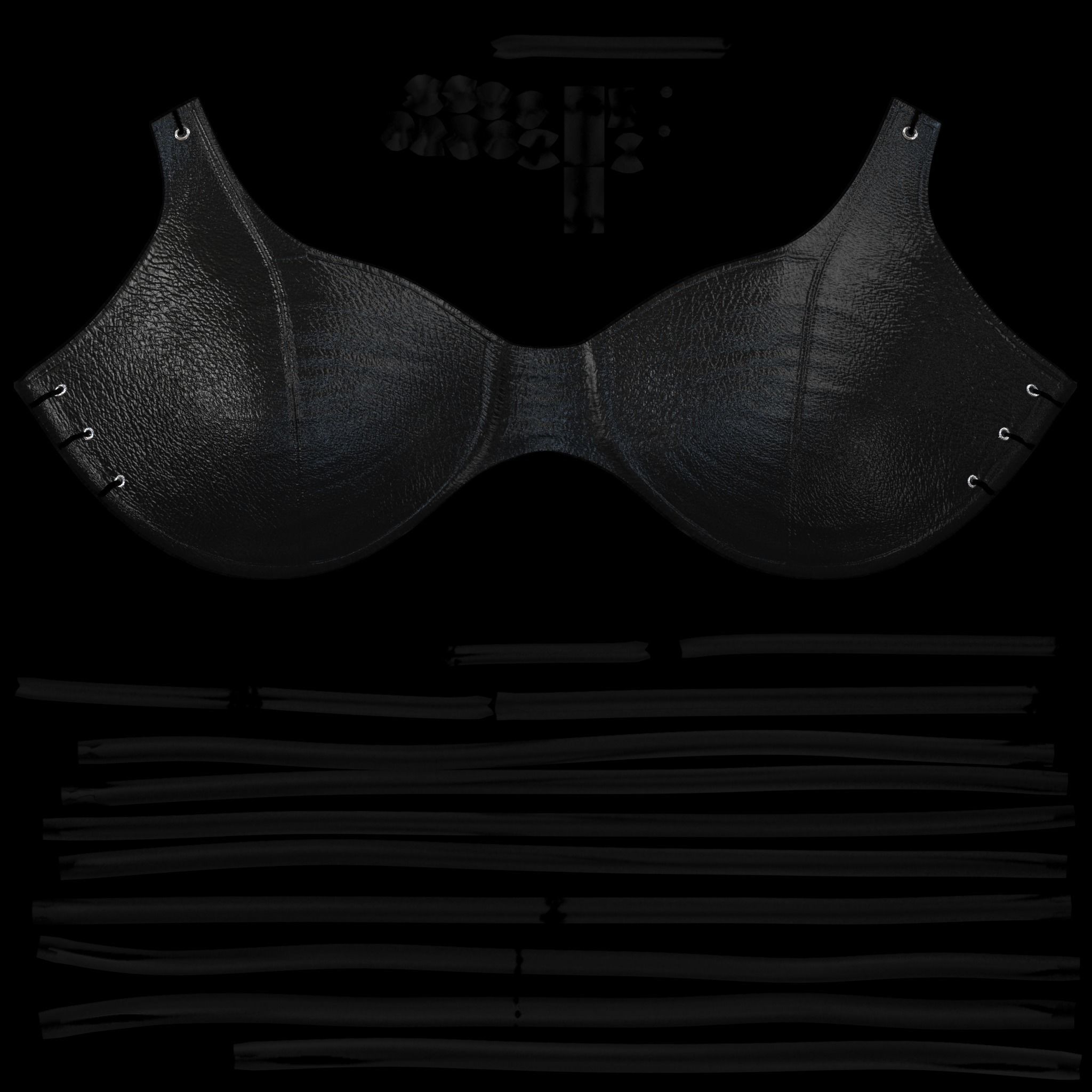3D model Leather Bra Top VR / AR / low-poly | CGTrader