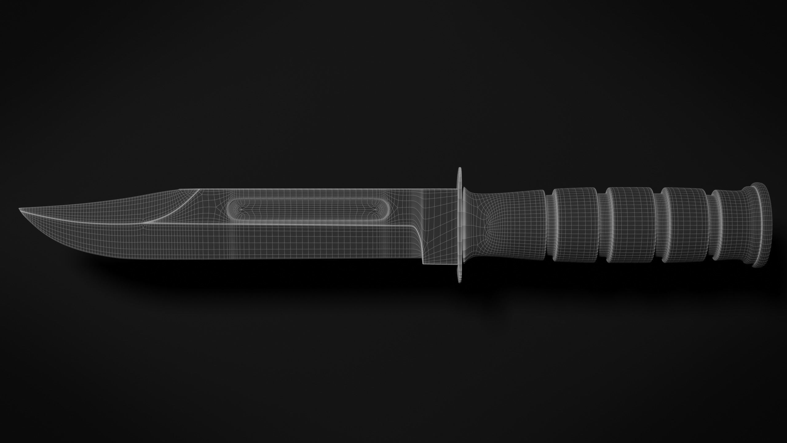Combat Knife free 3D model | CGTrader