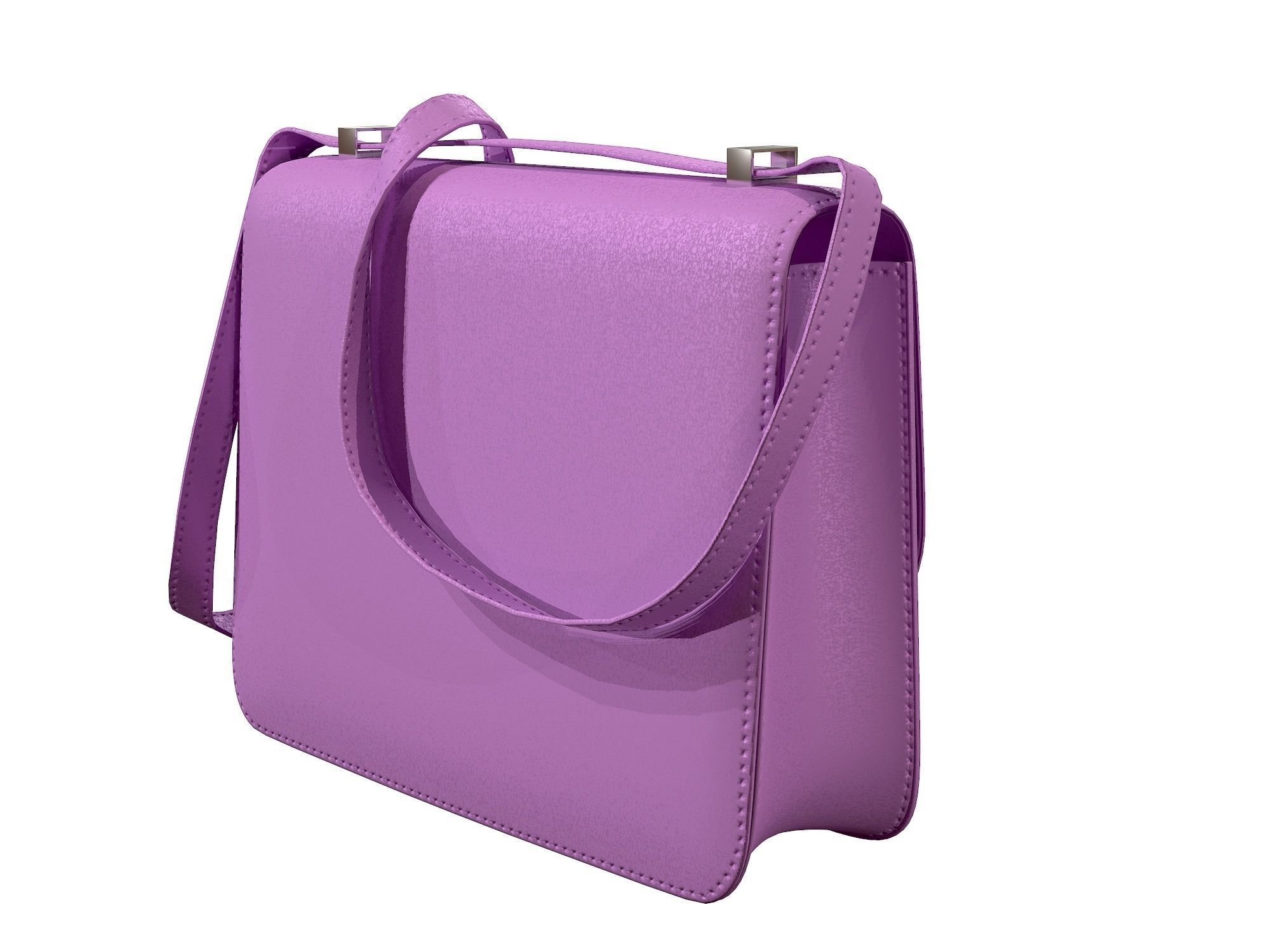 3D model Hermes Constance Bag Purple Velvet VR / AR / low-poly | CGTrader