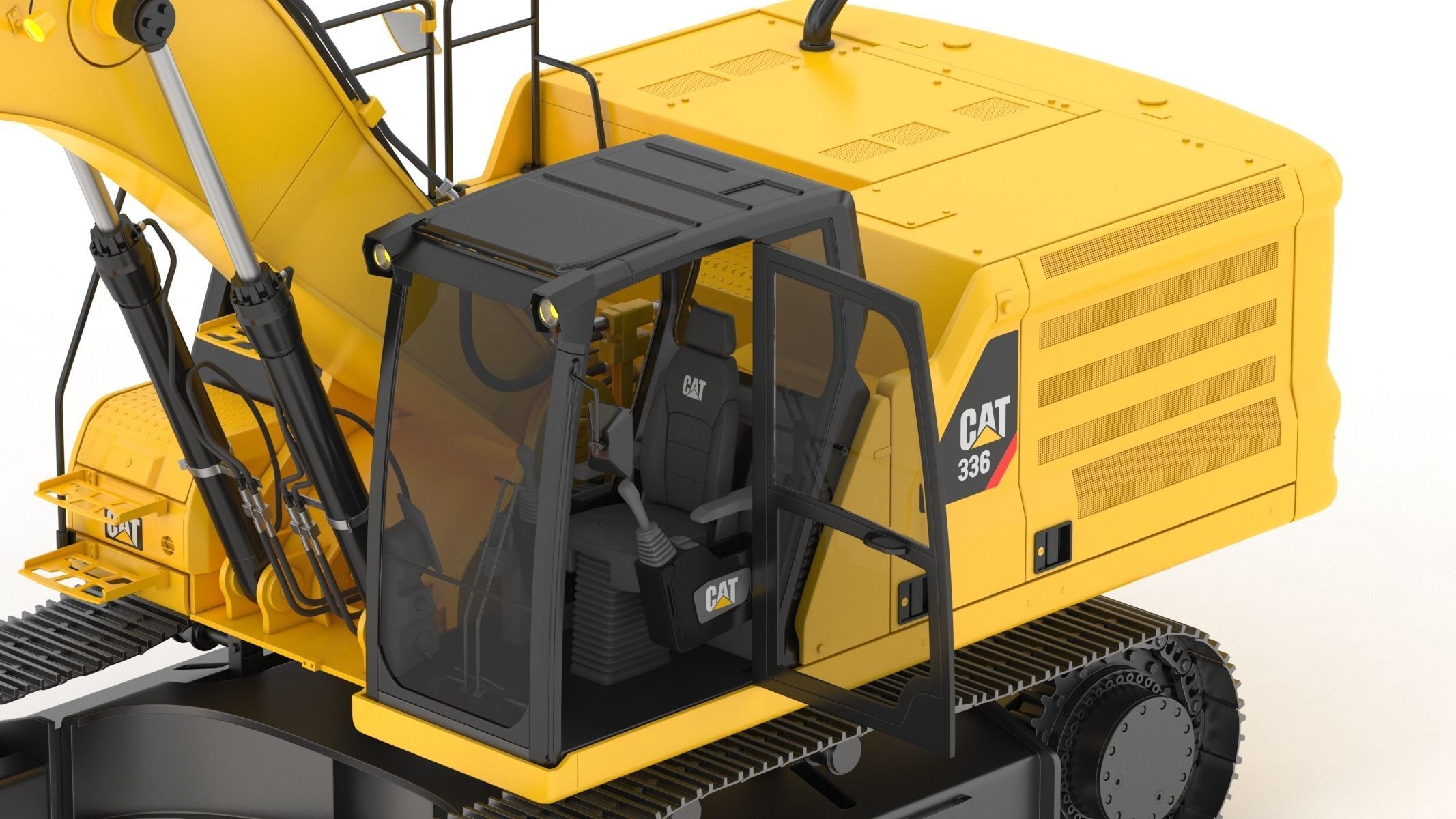 Cat 336 Excavator 3D model | CGTrader