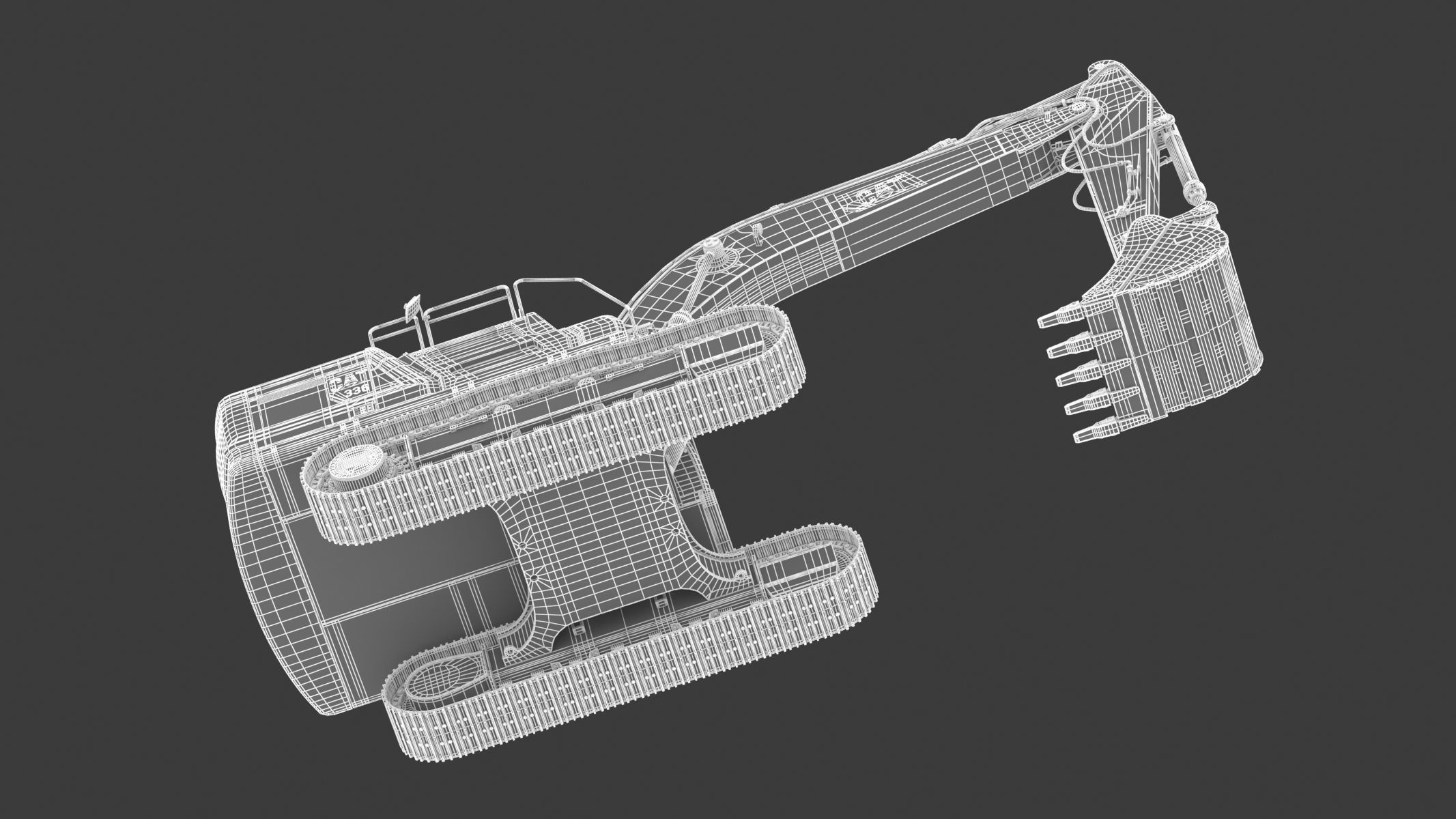 Cat 336 Excavator 3D model | CGTrader