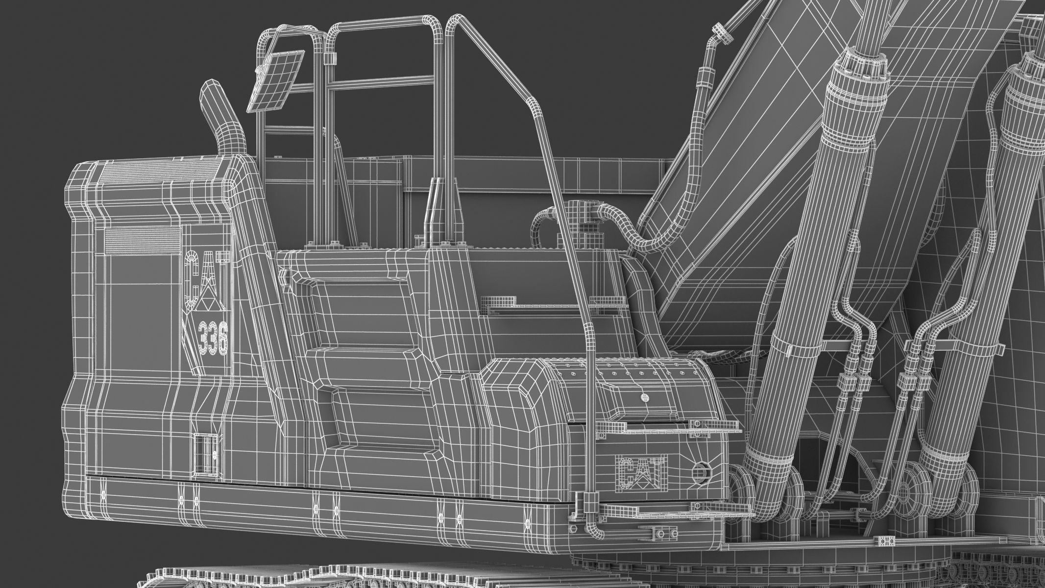 Cat 336 Excavator 3D model | CGTrader