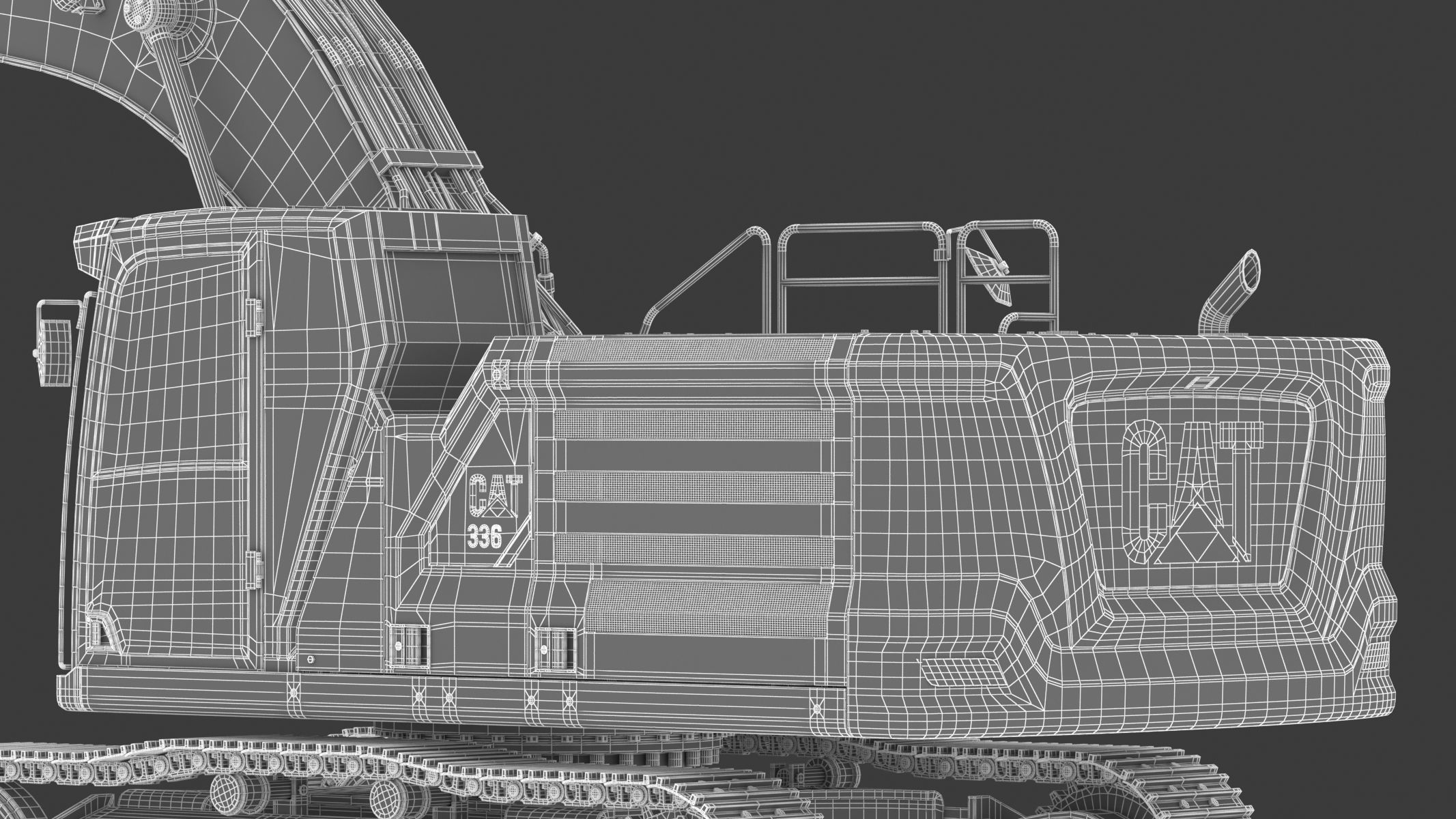 Cat 336 Excavator 3D model | CGTrader