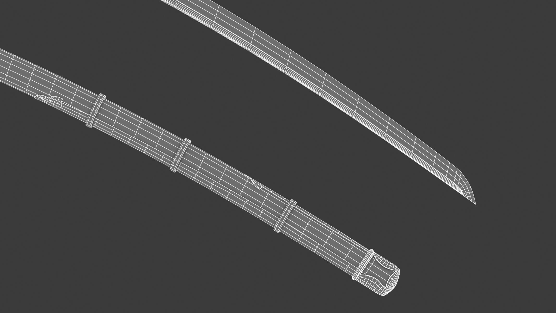 Long Odachi Sword 3D model | CGTrader