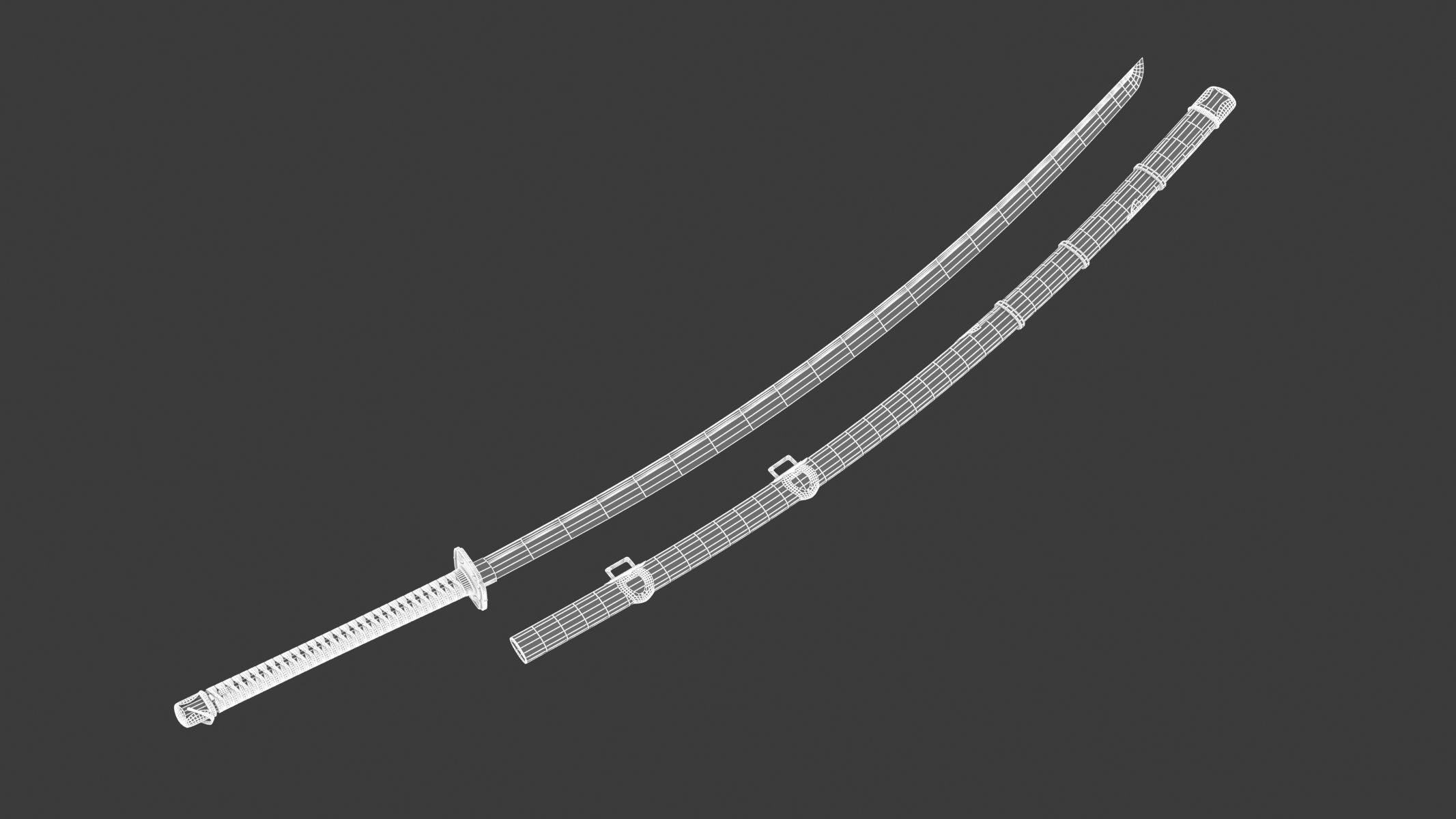 Long Odachi Sword 3D model | CGTrader