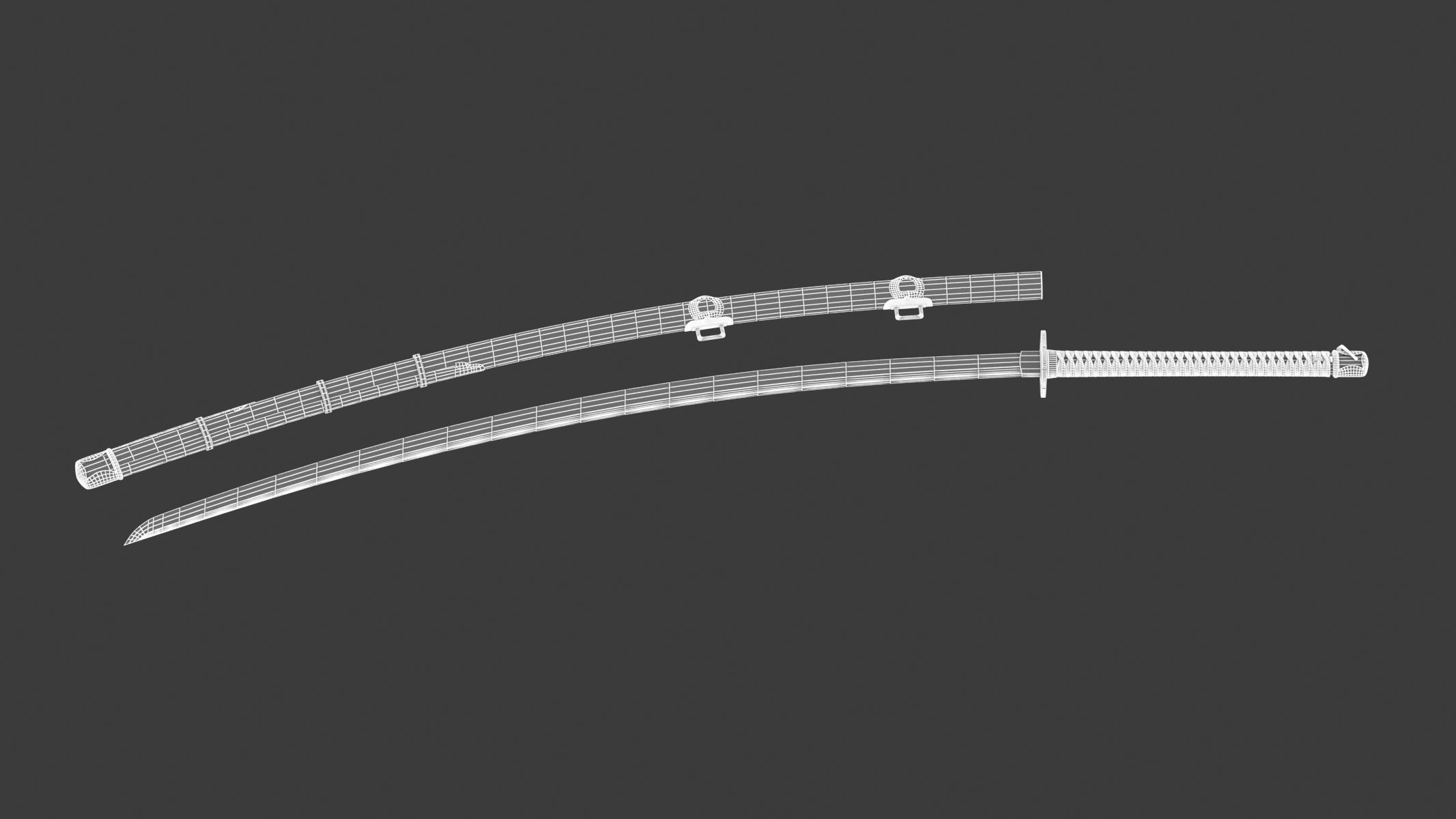 Long Odachi Sword 3D model | CGTrader