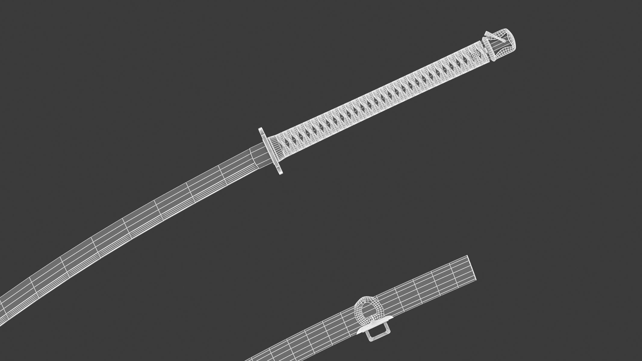 Long Odachi Sword 3D model | CGTrader