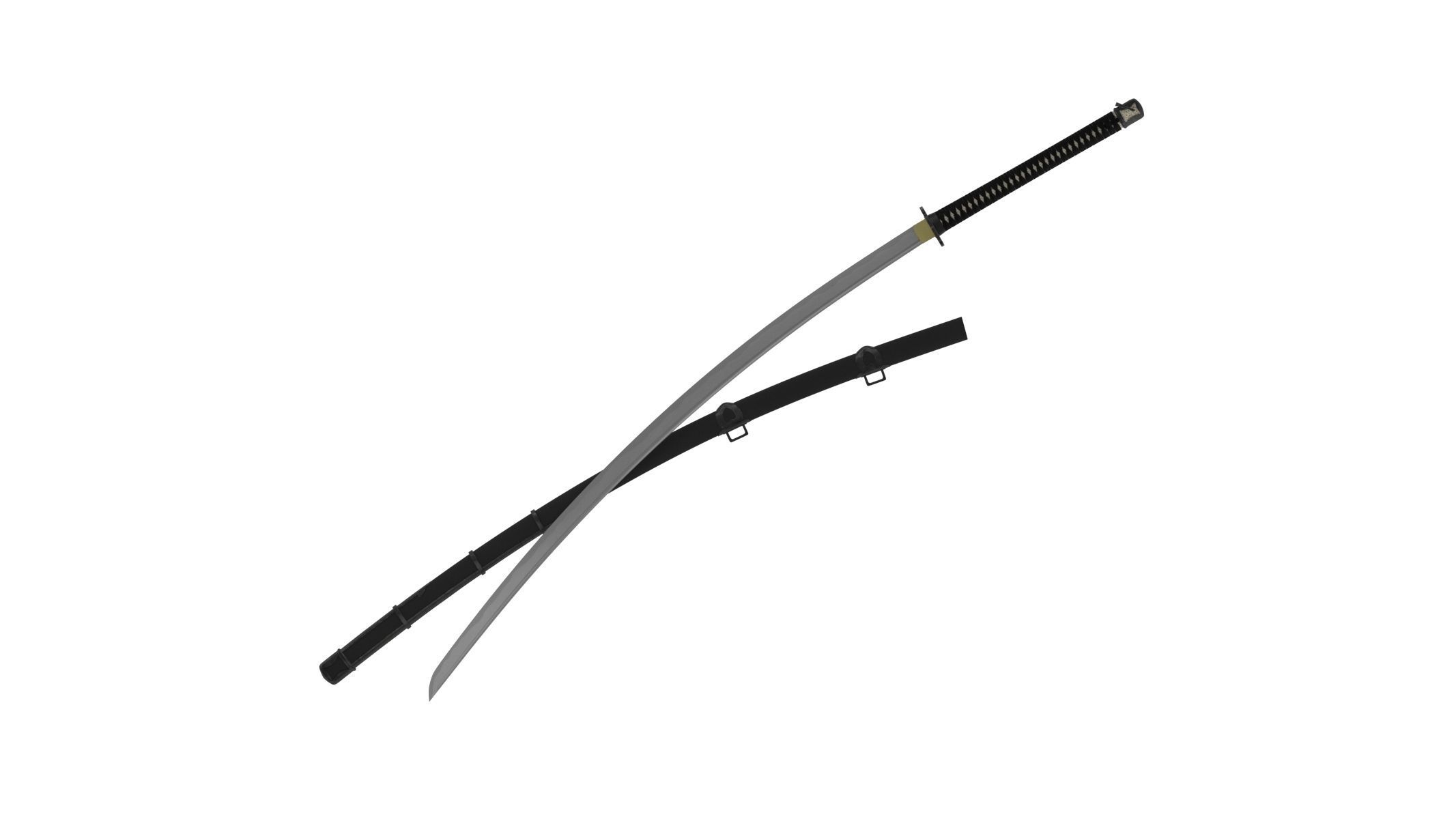 Long Odachi Sword 3D model | CGTrader