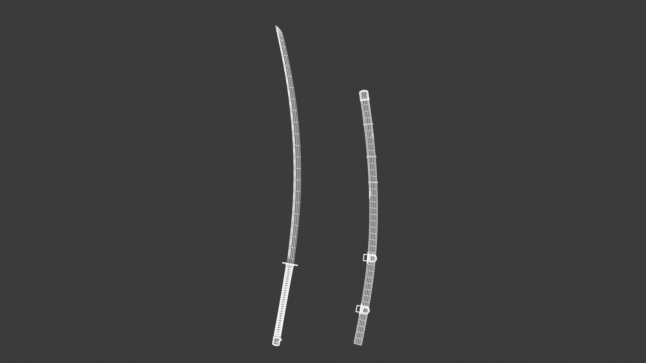 Long Odachi Sword 3D model | CGTrader