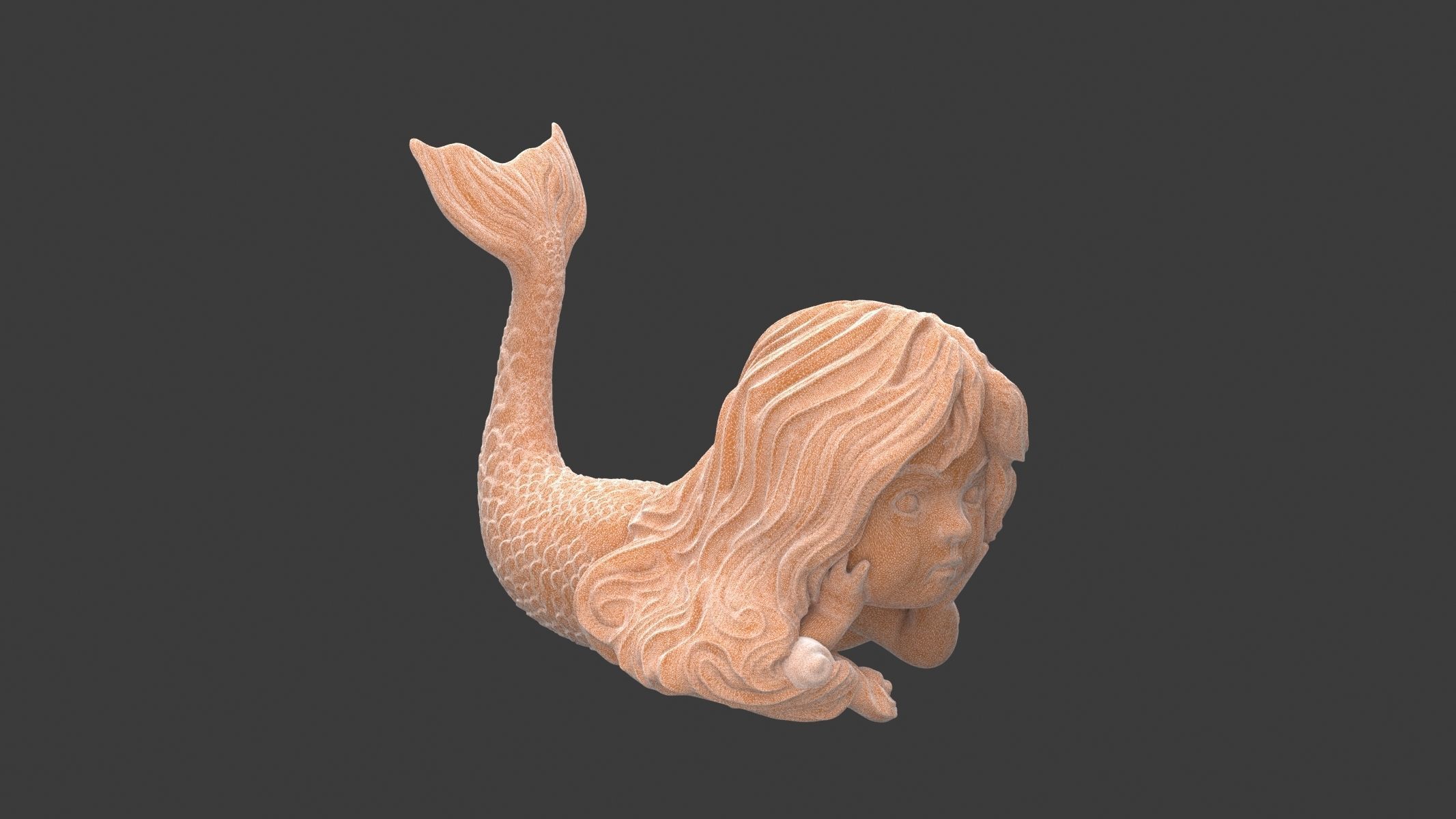 Mini Mermaid 3D model 3D printable | CGTrader