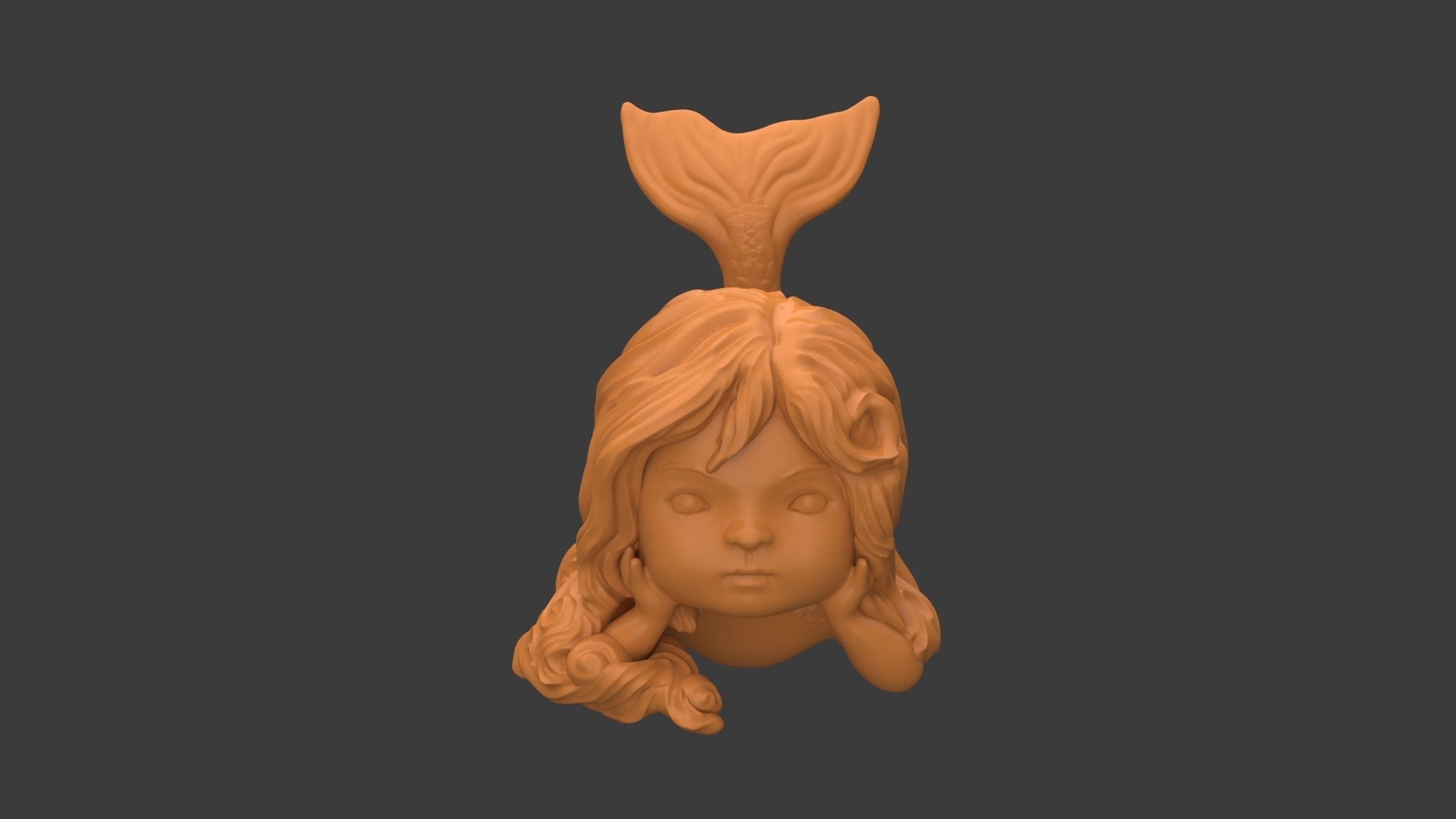 Mini Mermaid 3D model 3D printable | CGTrader