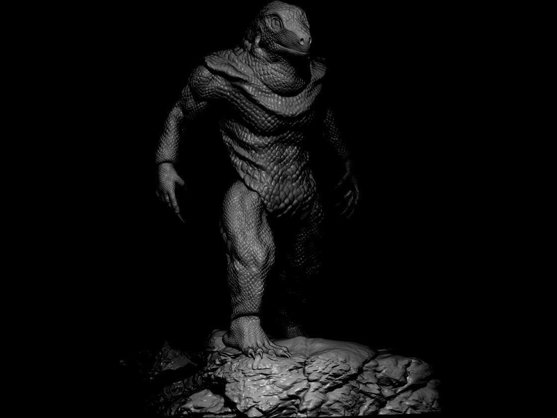 Lizardman 3d print model lizard 3D model | CGTrader