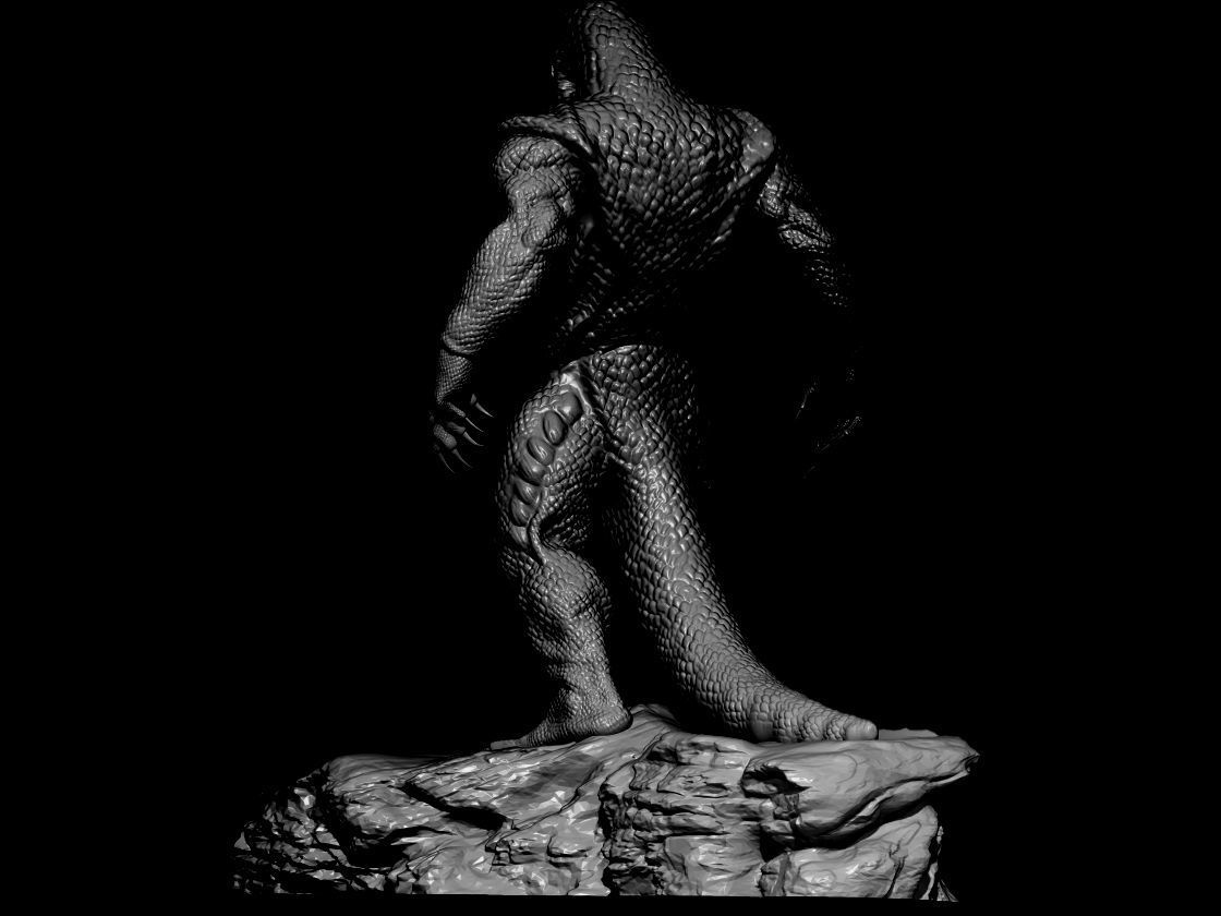 Lizardman 3d print model 3D model | CGTrader