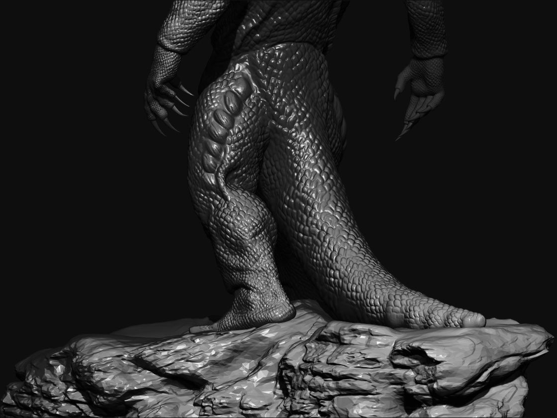 Lizardman 3d print model lizard 3D model | CGTrader