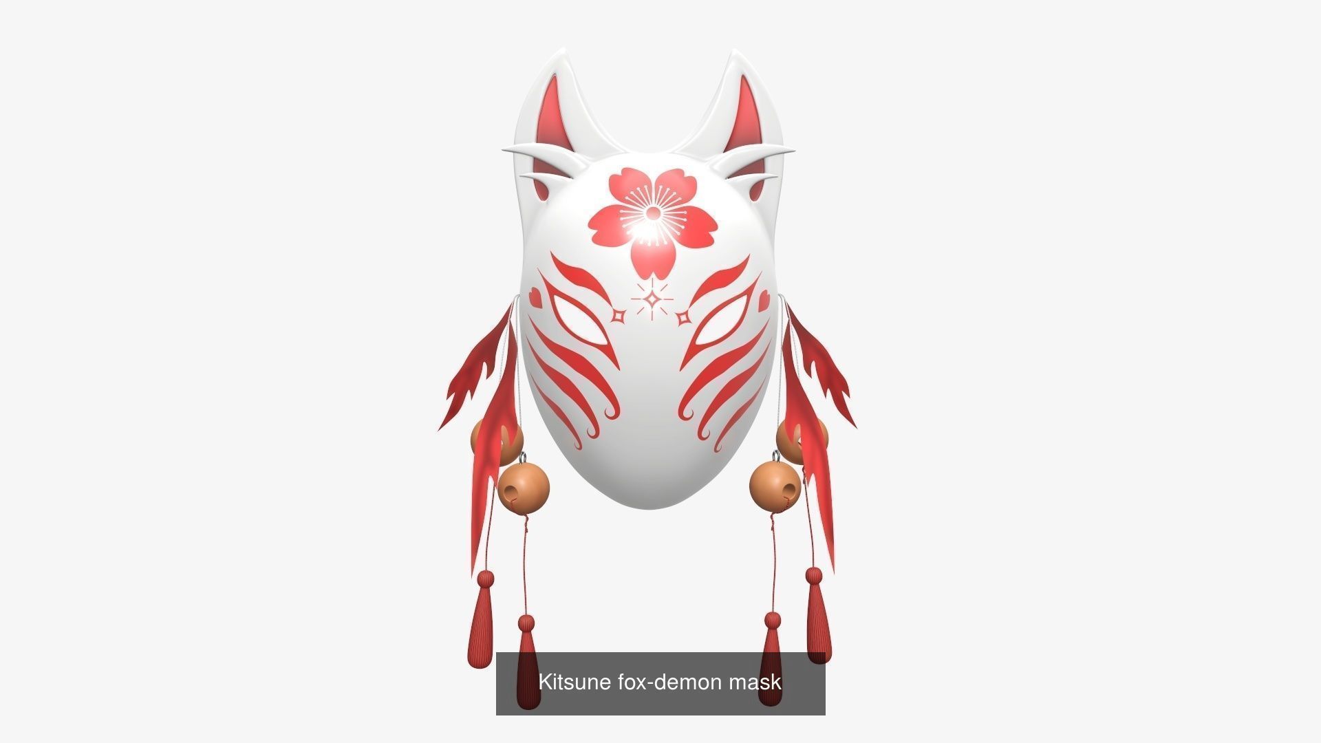 Japanese kitsune fox rabbit demon mask 3D Model Collection | CGTrader
