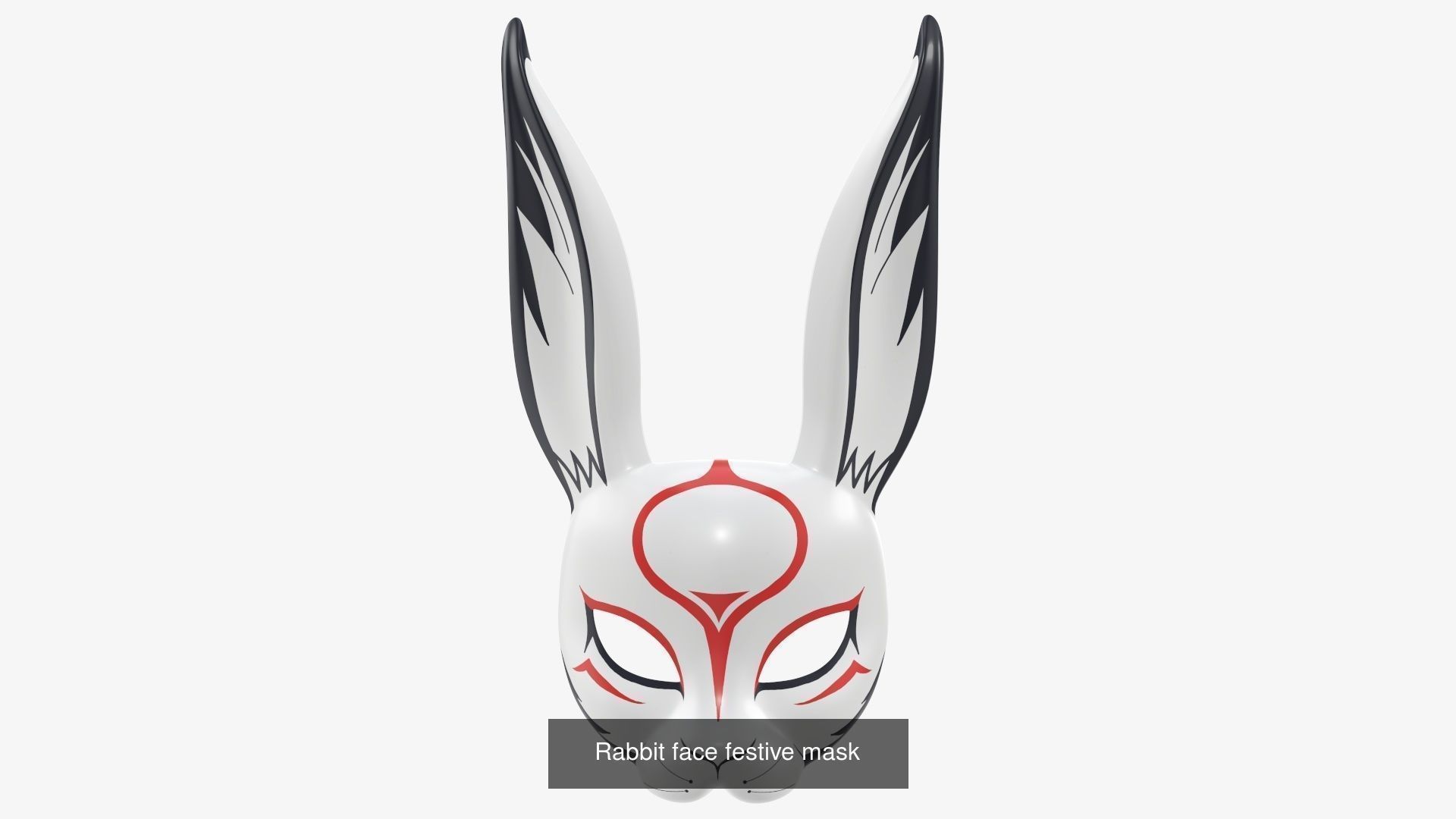 Japanese kitsune fox rabbit demon mask 3D Model Collection | CGTrader