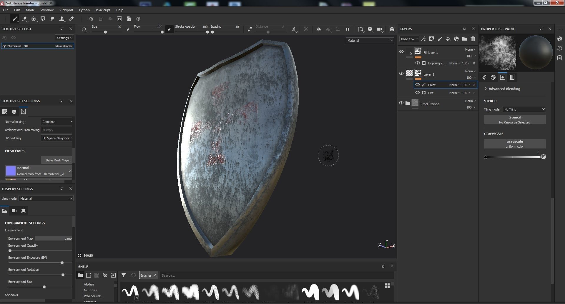 Shield 04 free VR / AR / low-poly 3D model | CGTrader